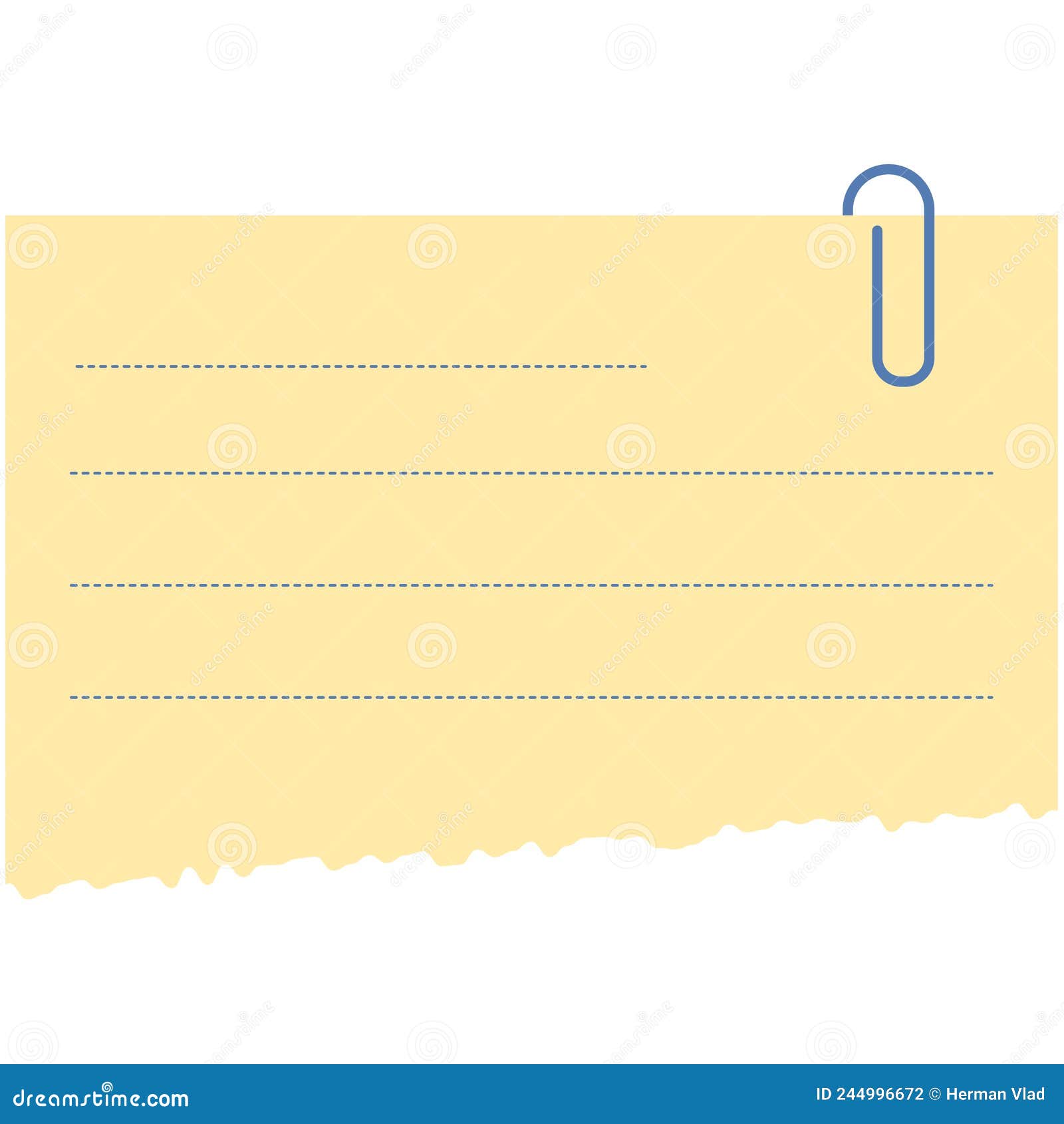 Note Paper Illustration Isolated on White Background Stock Illustration ...
