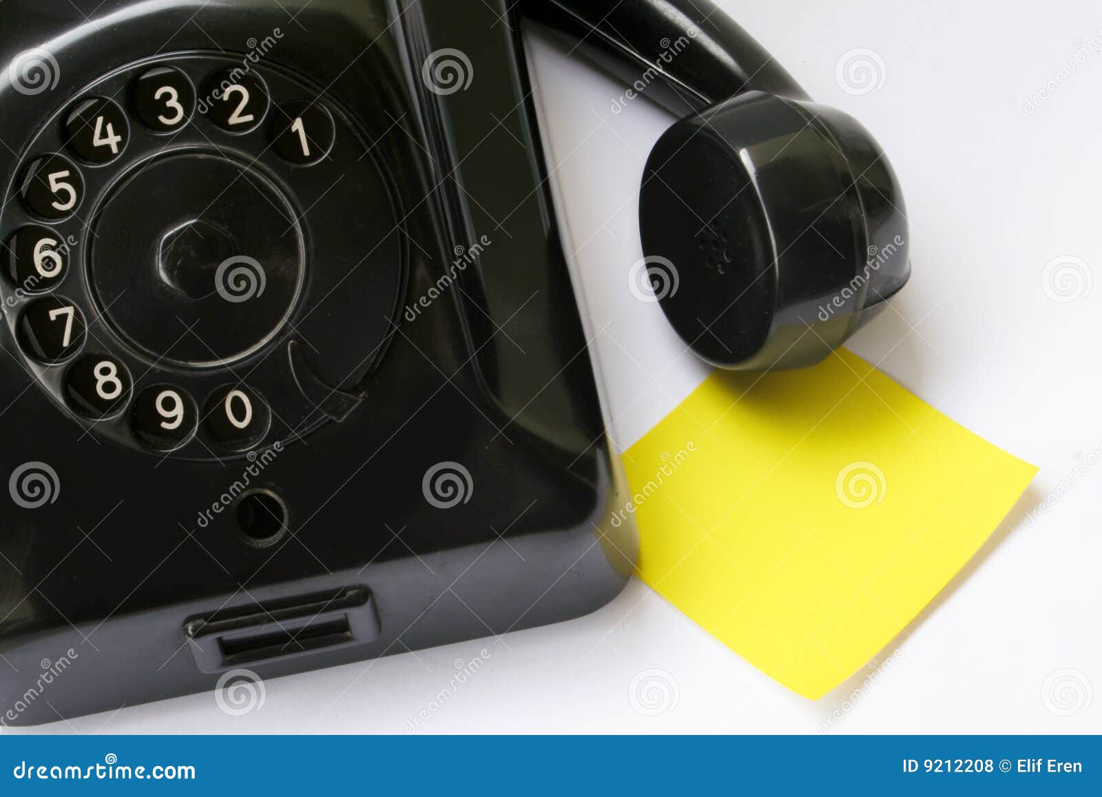 Note paper and old phone stock photo. Image of antiquated - 9212208