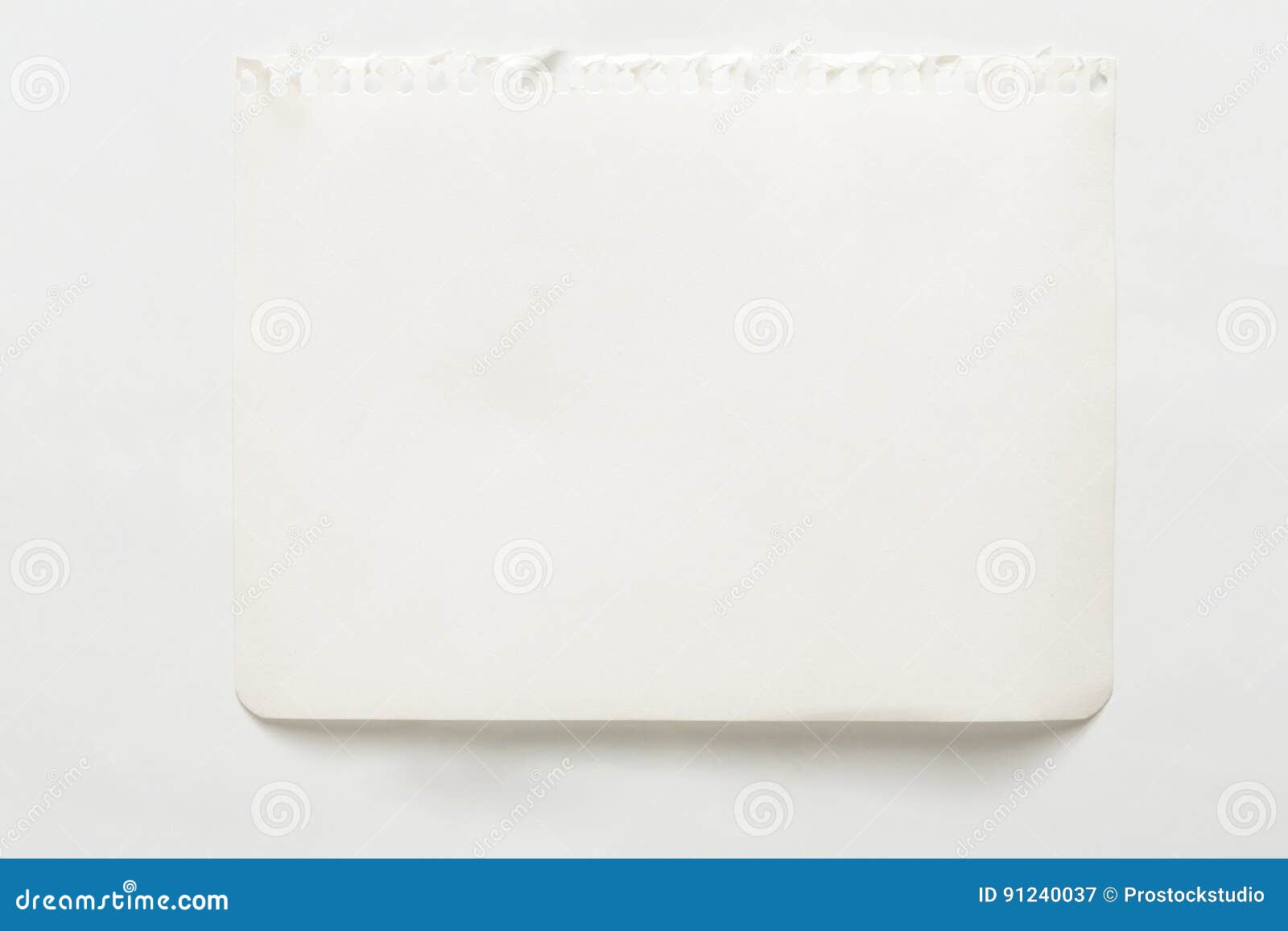 Note Paper Piece, Ripped Notebook Sheet Stock Image - Image of ...