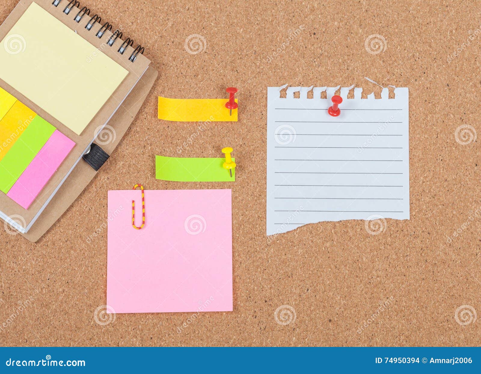Note Paper with Pin on the Board Stock Photo - Image of people, surface ...