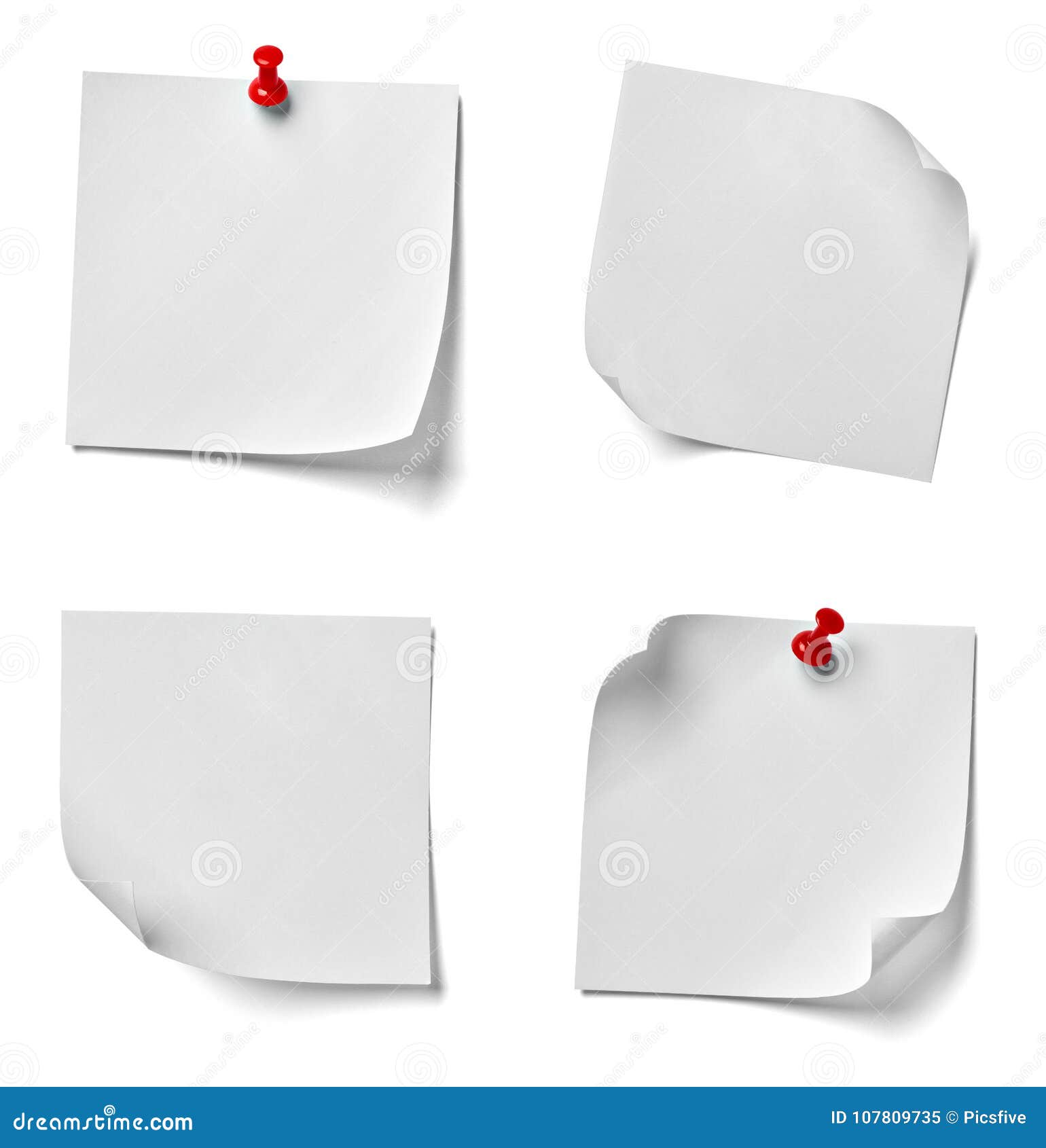 Note Paper Push Pin Message Stock Image - Image of list, business ...