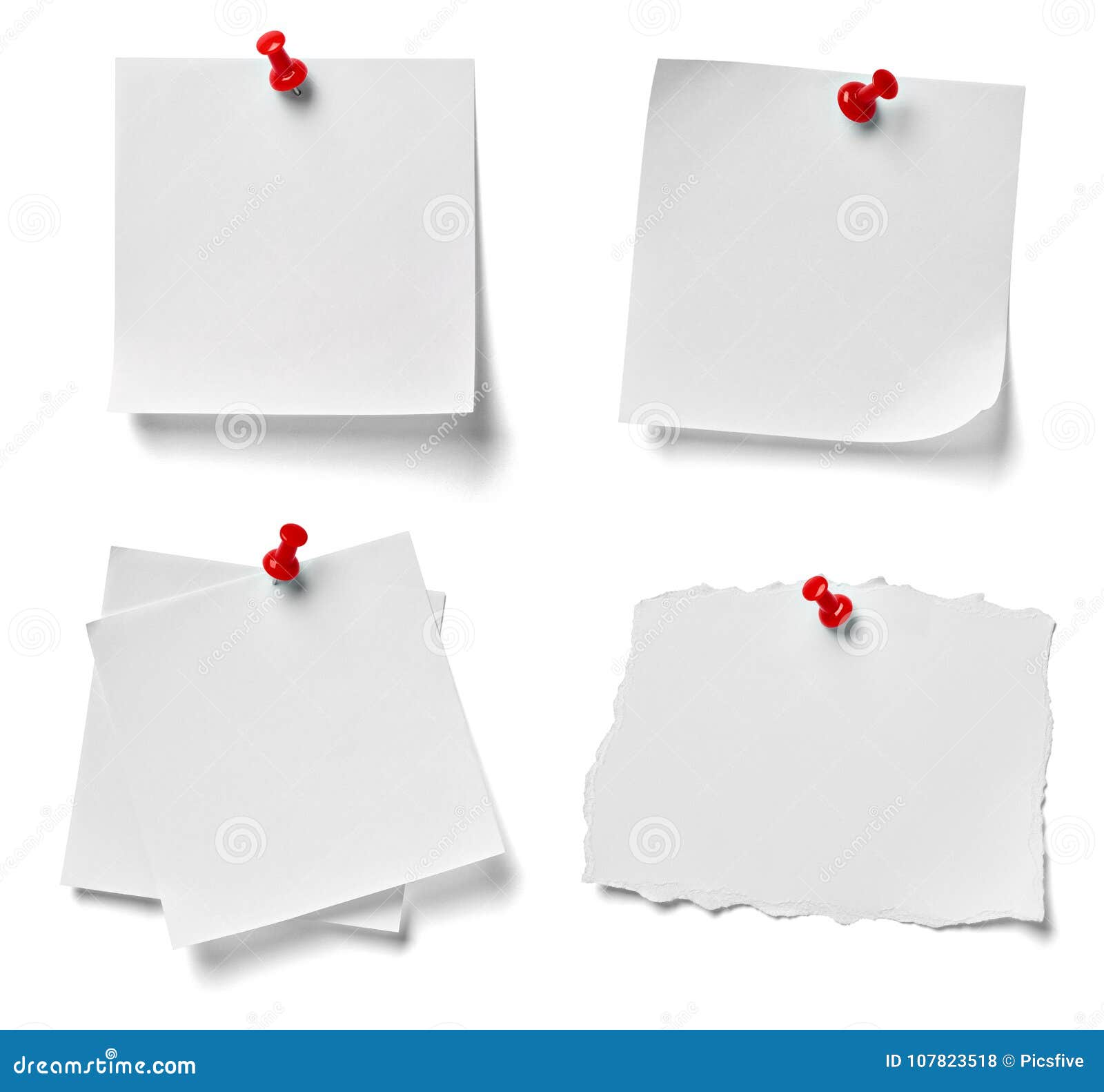 Note Paper Push Pin Message Stock Photo - Image of noticeboard, post ...