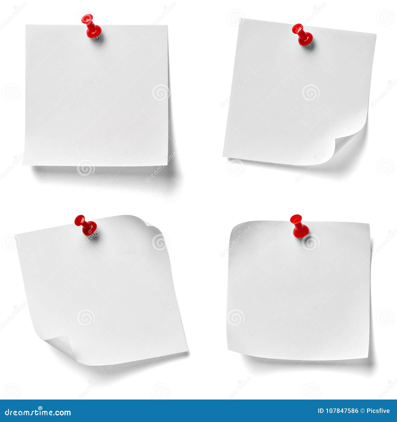 Note Paper Push Pin Message Stock Photo - Image of memo, noticeboard ...