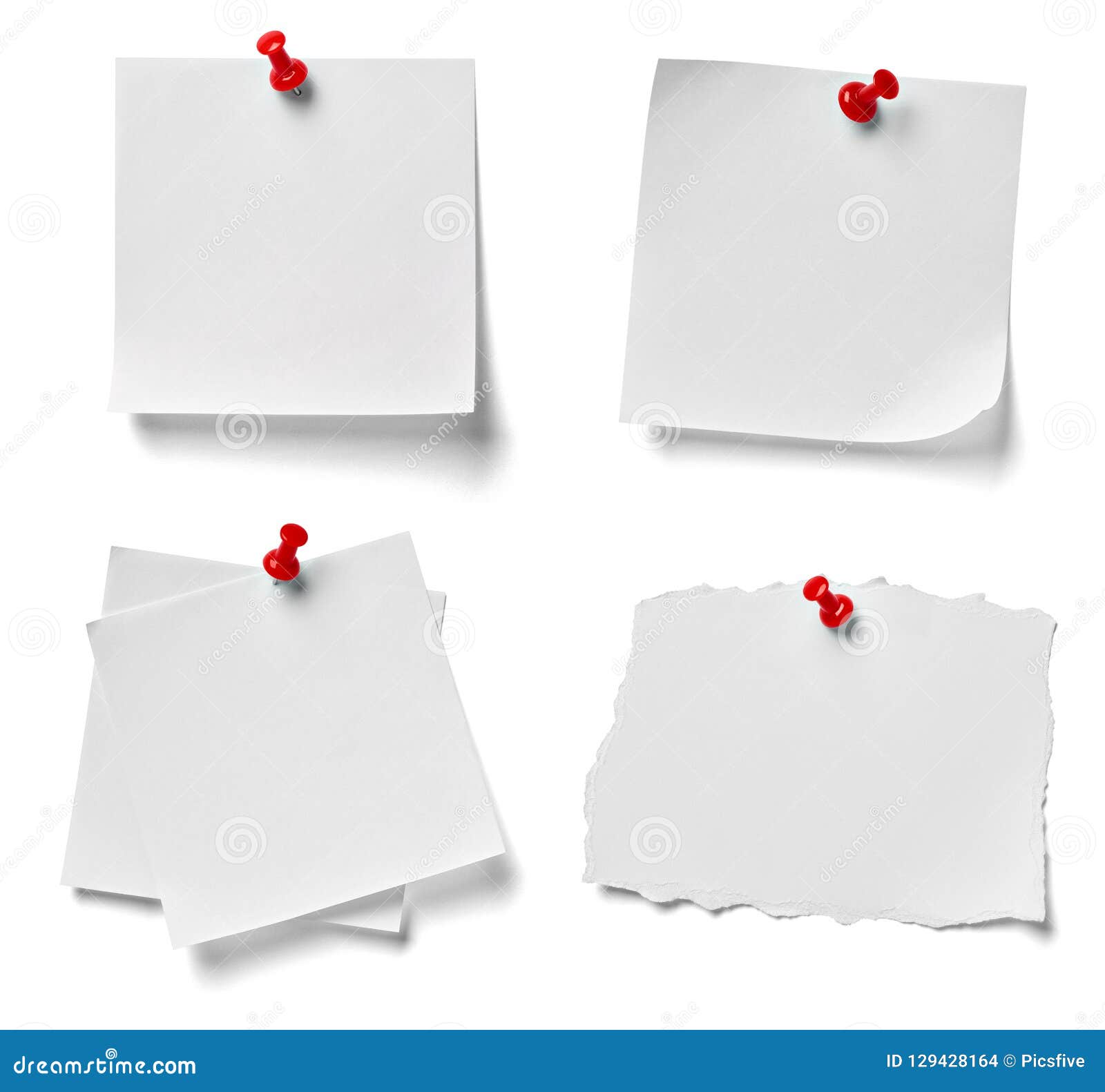 Note Paper Push Pin Message Stock Photo - Image of attachment, message ...