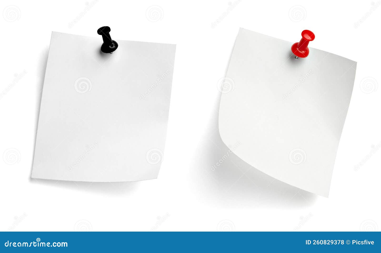 Note Paper Push Pin Message Red White Black Stock Photo - Image of note ...