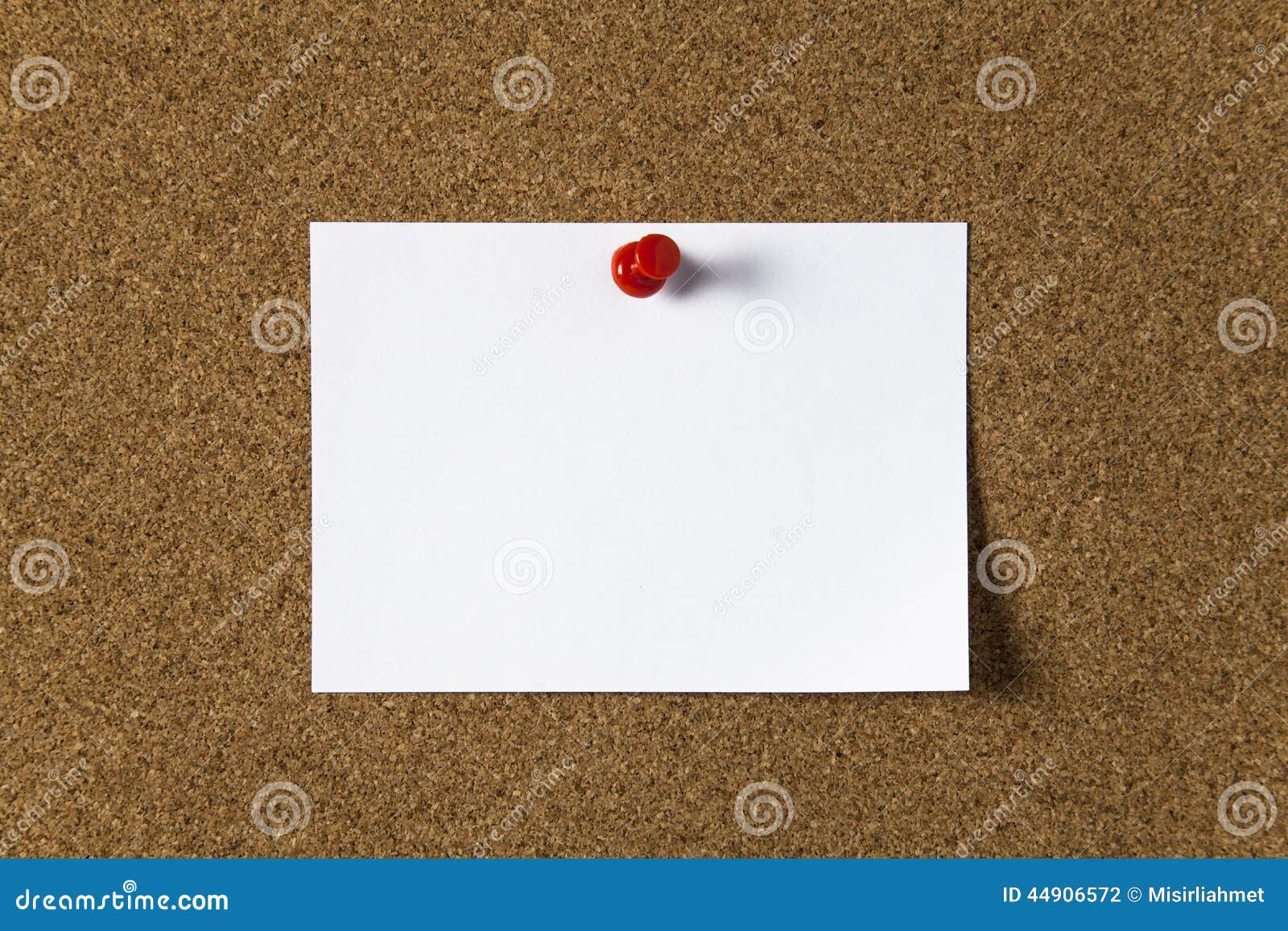 Note paper with Push Pin stock photo. Image of document - 44906572