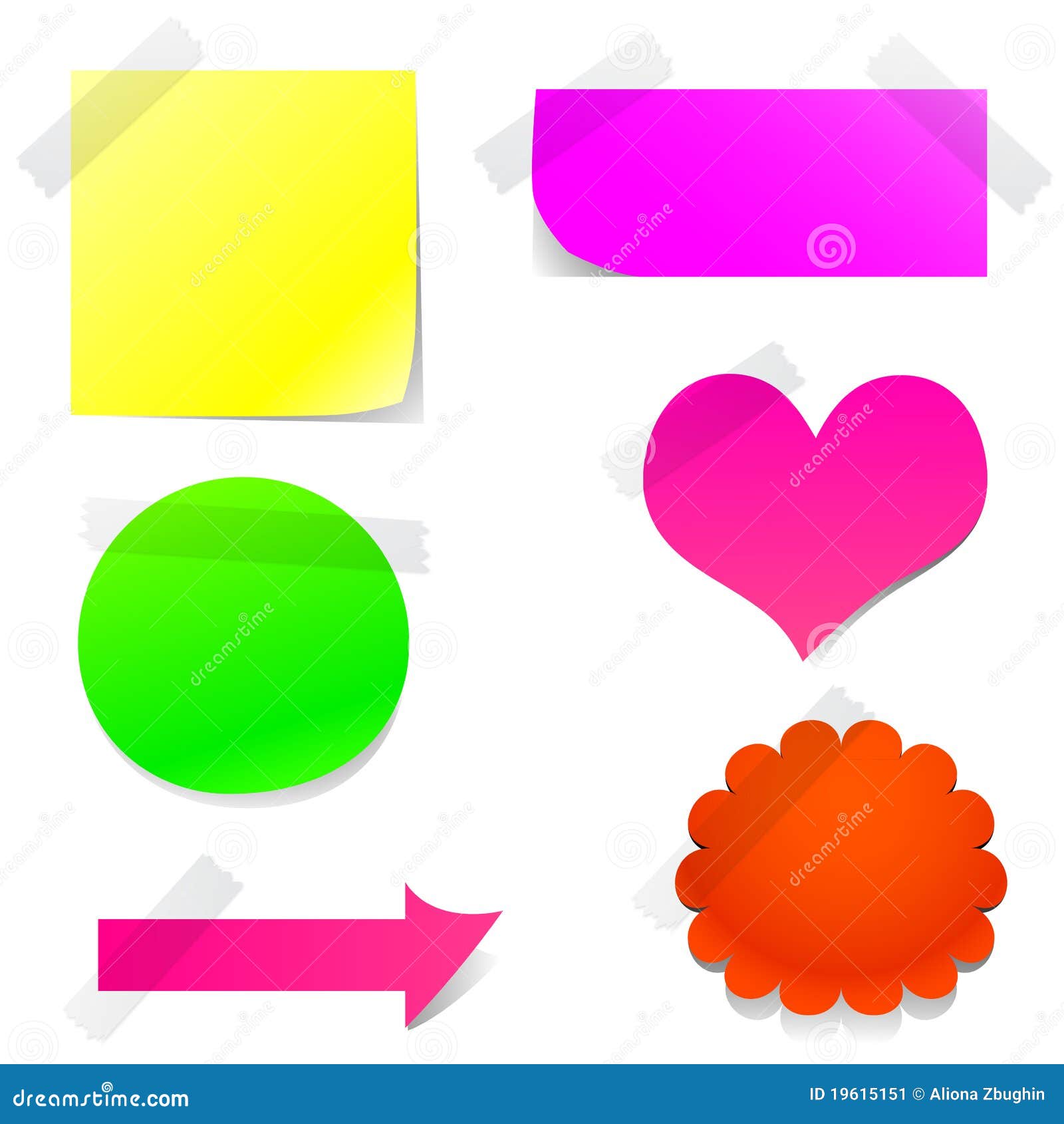 Note paper set stock vector. Illustration of letter, blank - 19615151