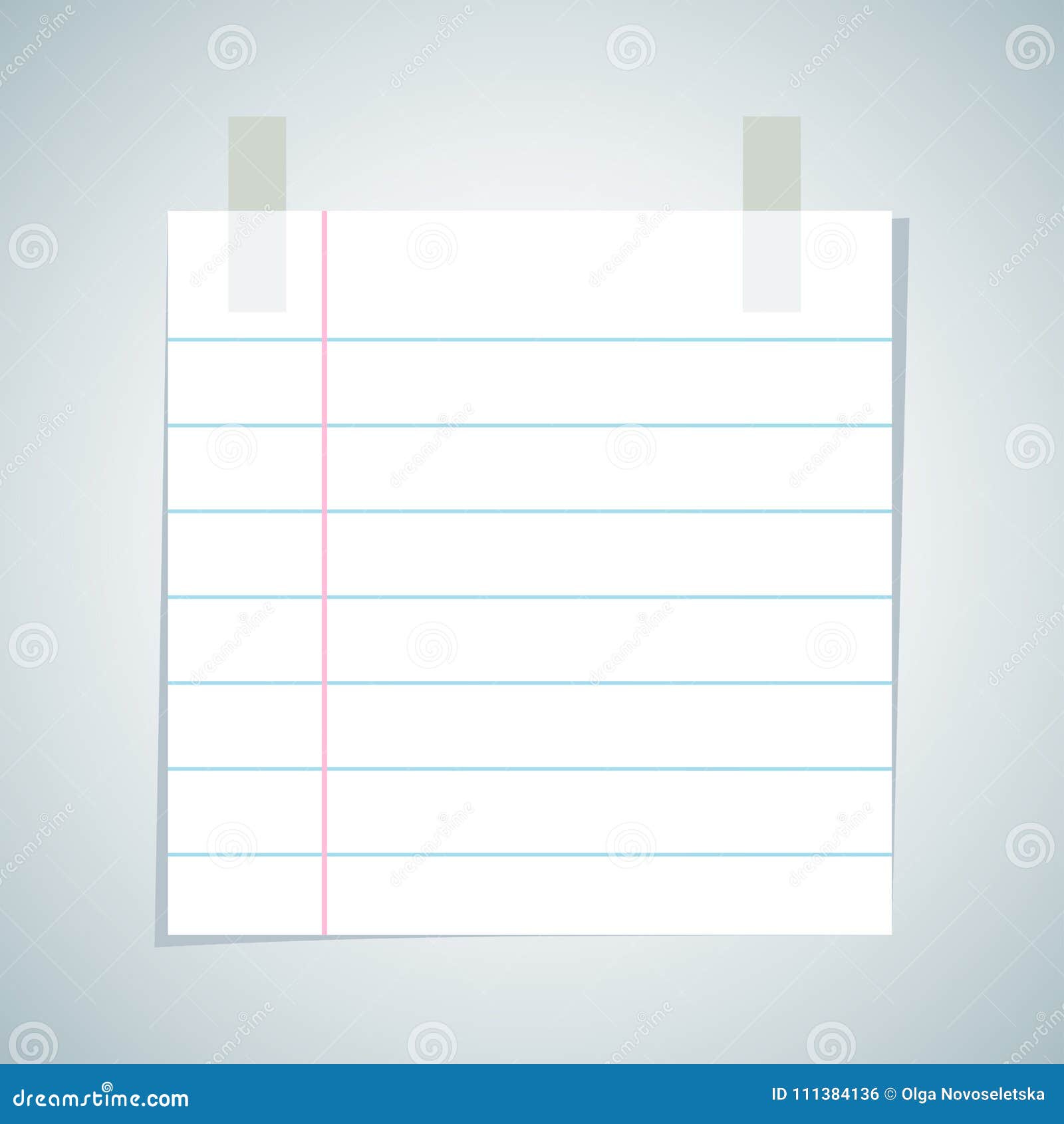Note paper sheet stock vector. Illustration of piece - 111384136