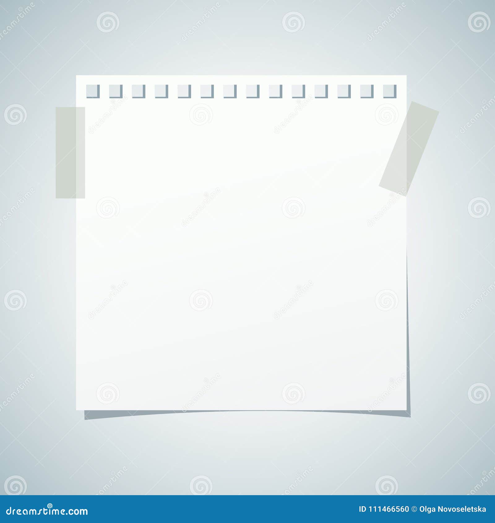 Note paper sheet stock vector. Illustration of bright - 111466560