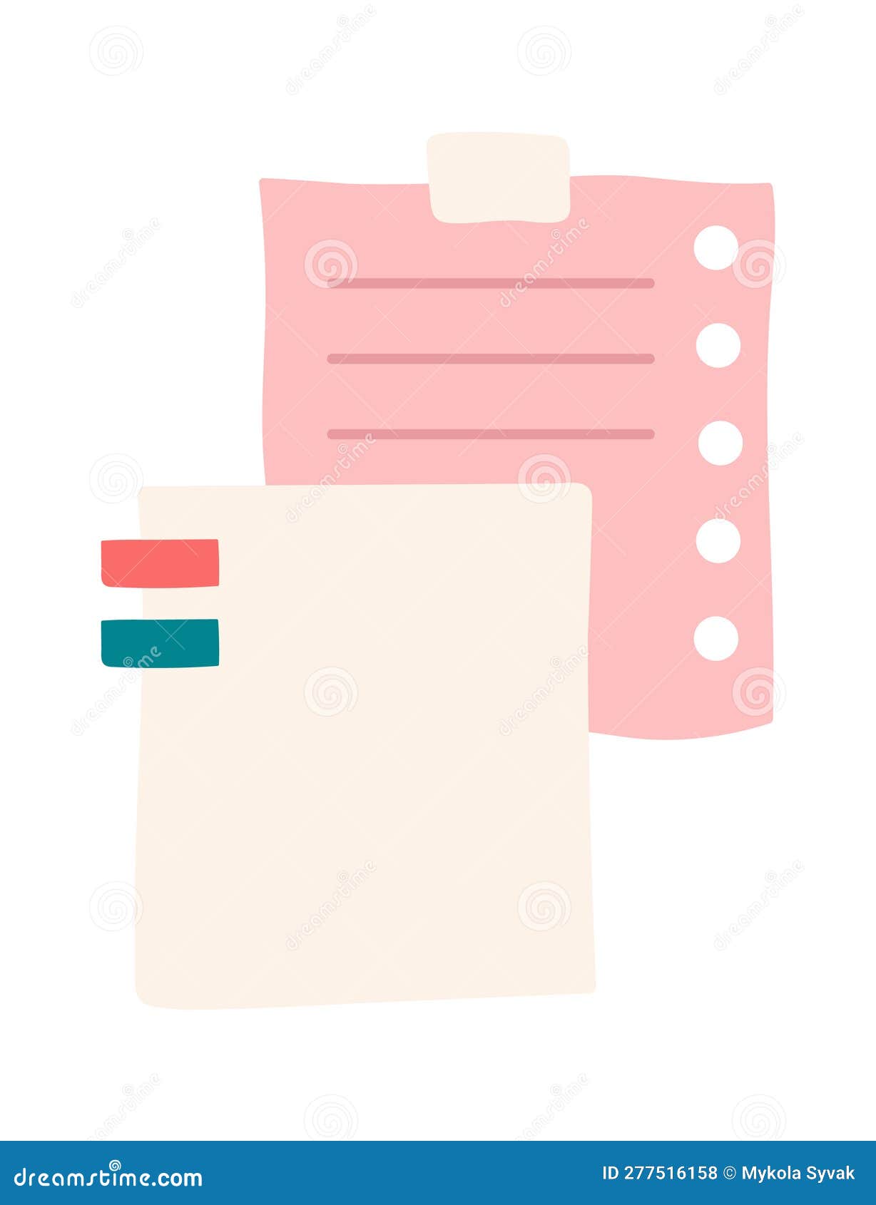 Note Paper Stickers stock vector. Illustration of board - 277516158