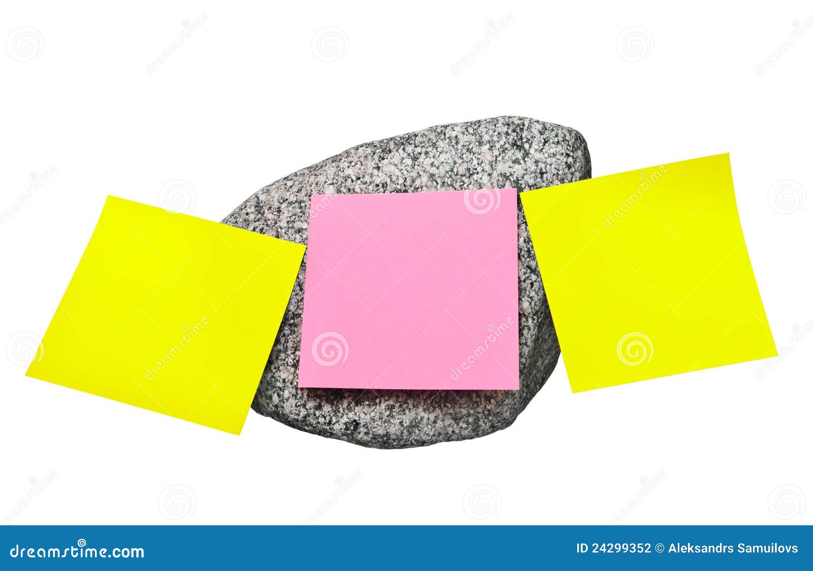 Note paper on the stone stock photo. Image of pink, hang - 24299352
