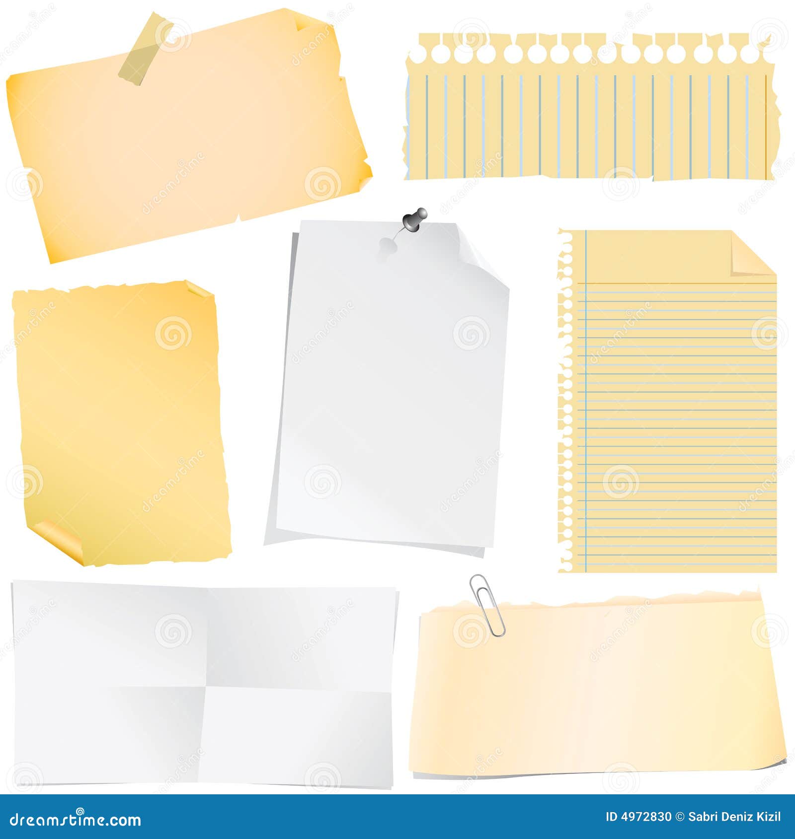 Note paper vector stock vector. Illustration of advice - 4972830