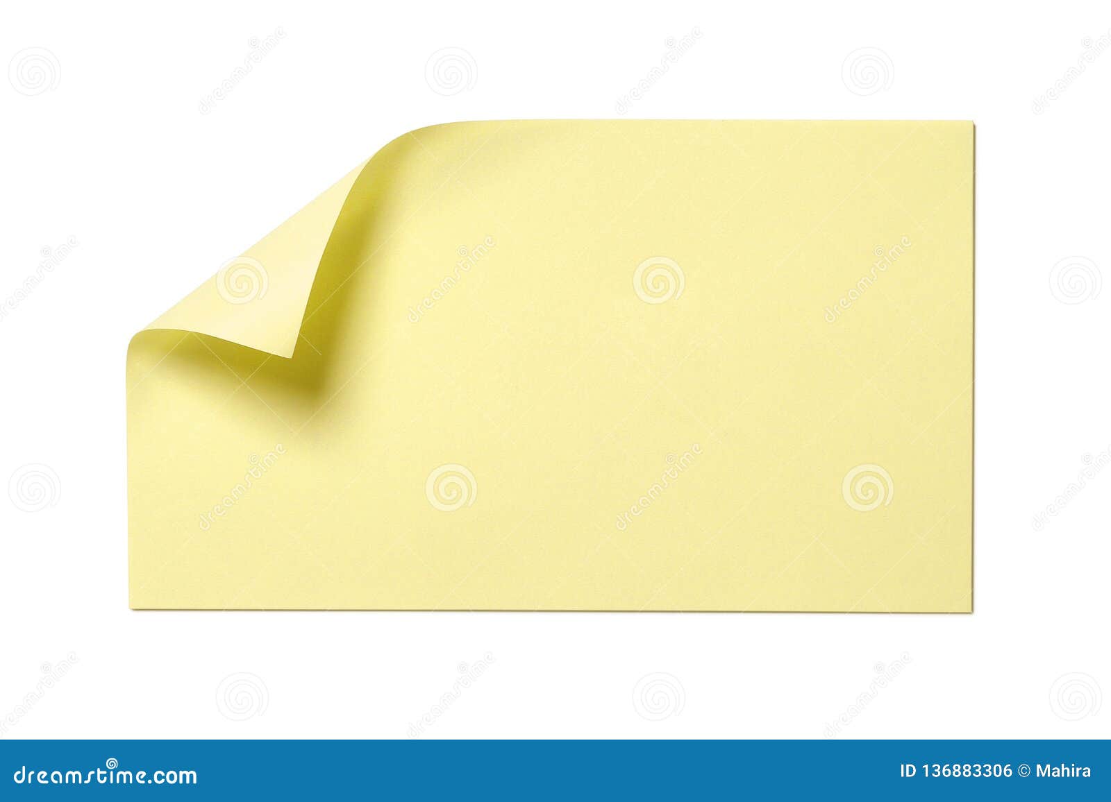 Note Paper on White Background Stock Photo - Image of memories ...
