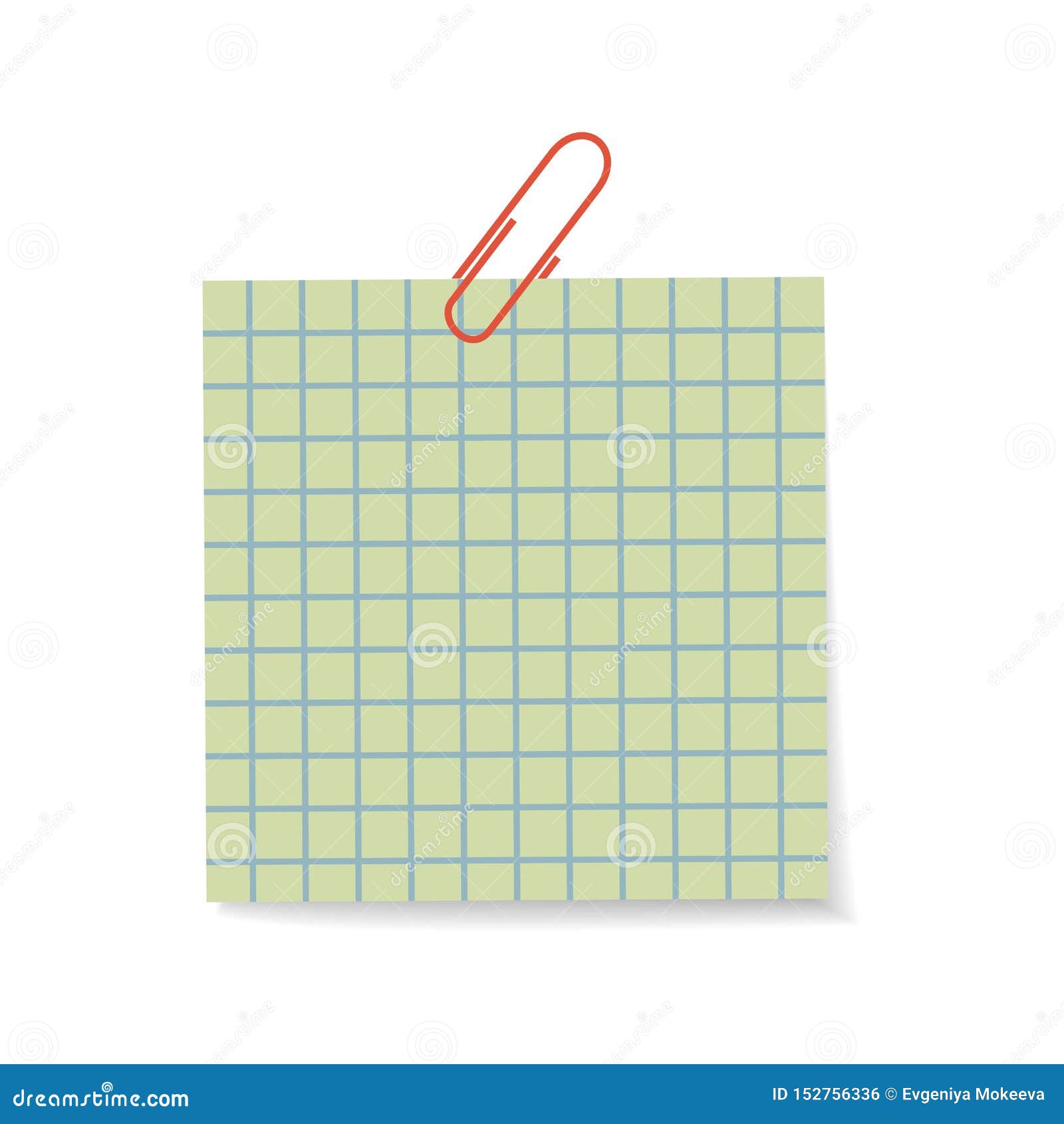 Note Paper on the White Background Stock Vector - Illustration of ...
