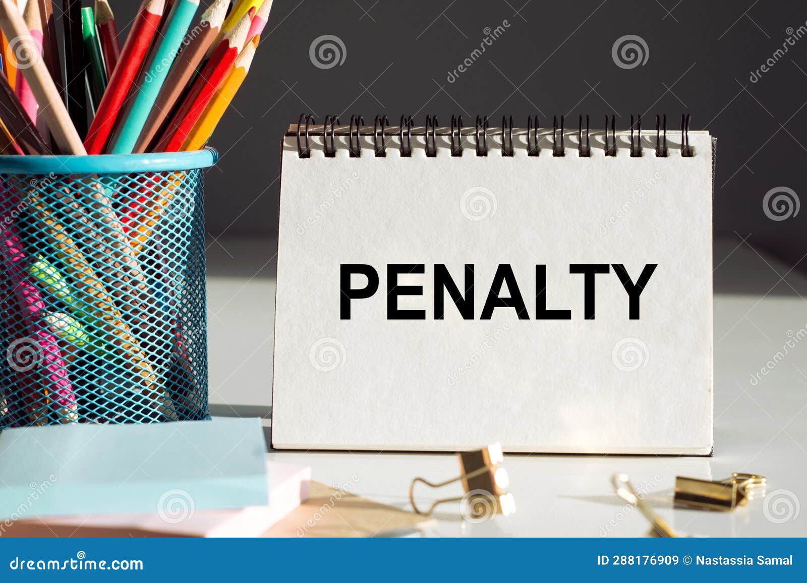 Bag With The Word Penalty And Gavel On The Scales. Penalty As A ...