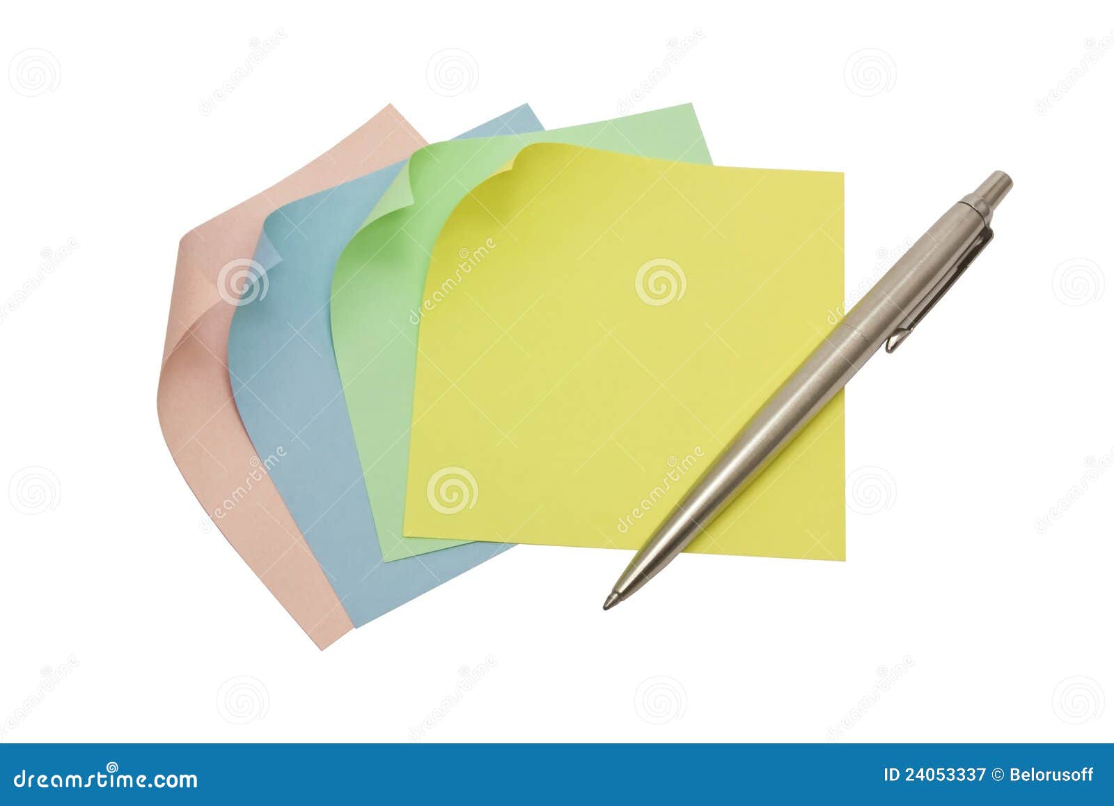 Note papers stock illustration. Illustration of isolated - 24053337
