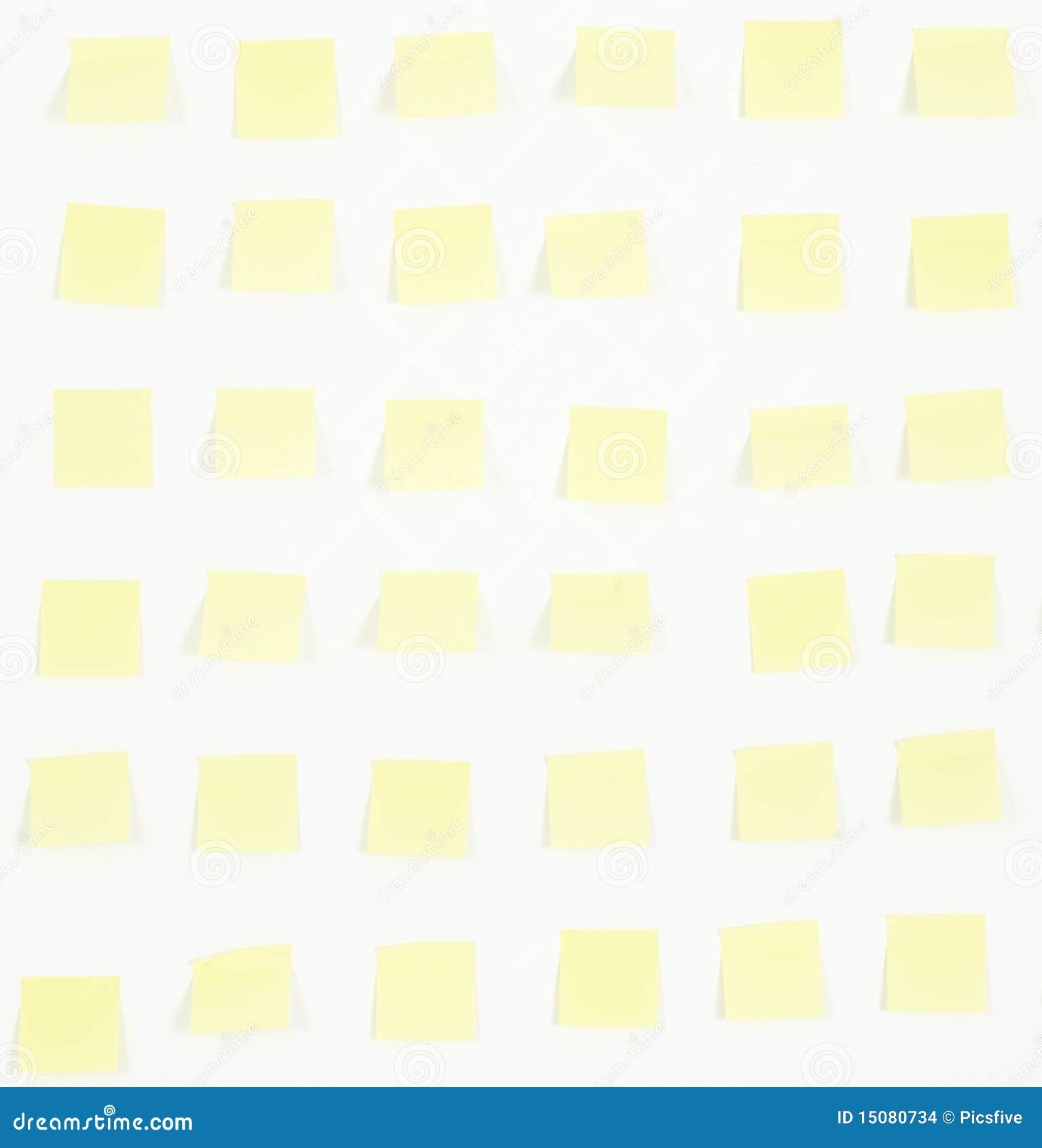 Note Papers on Office Wall Business Stock Photo - Image of remember ...