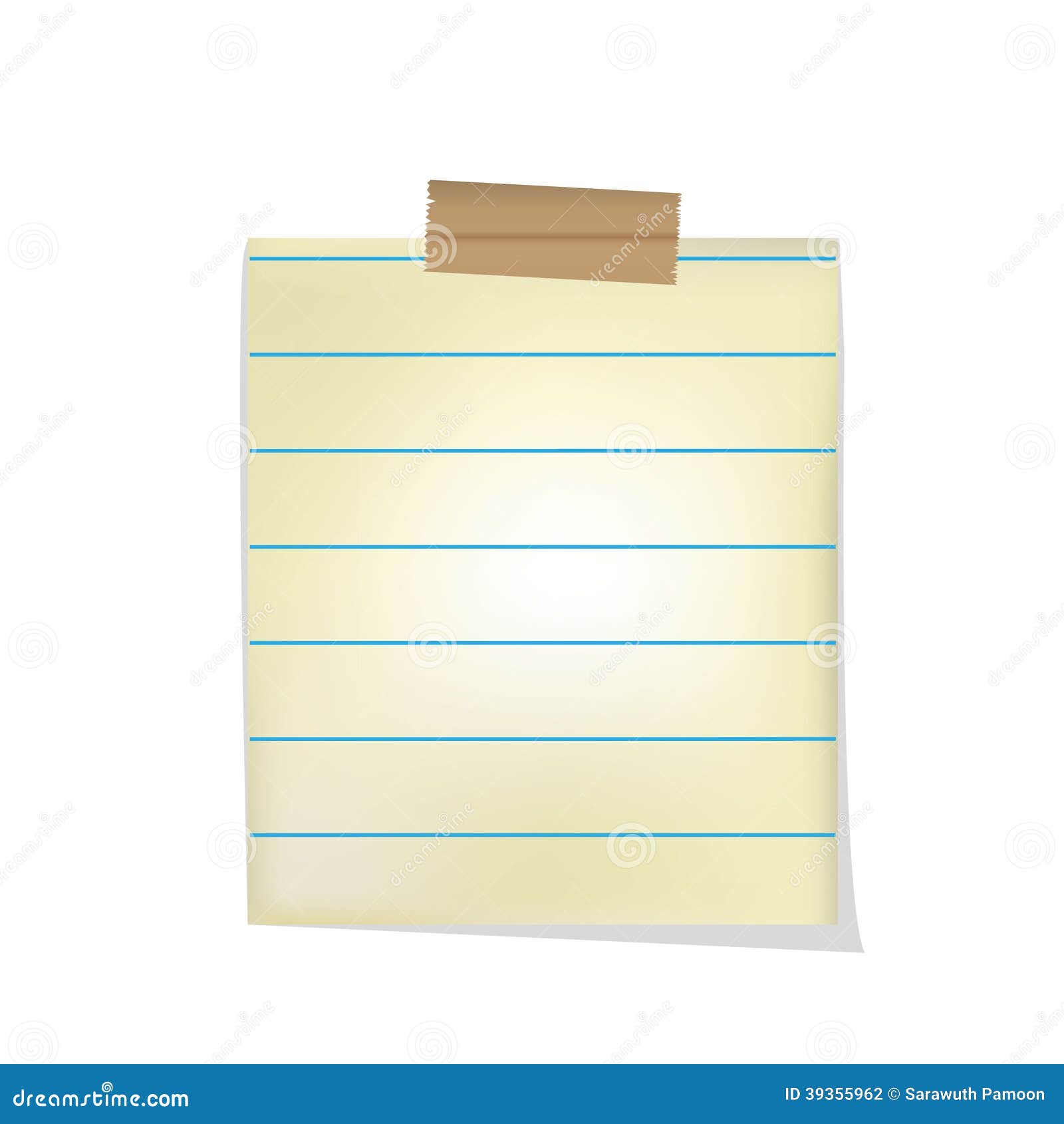 Note papers stock vector. Illustration of notebook, adhesive - 39355962