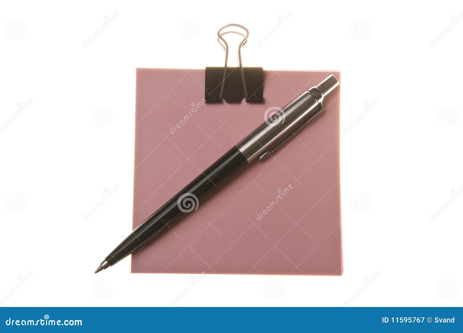 Note and pen stock image. Image of note, ballpoint, advertising - 11595767