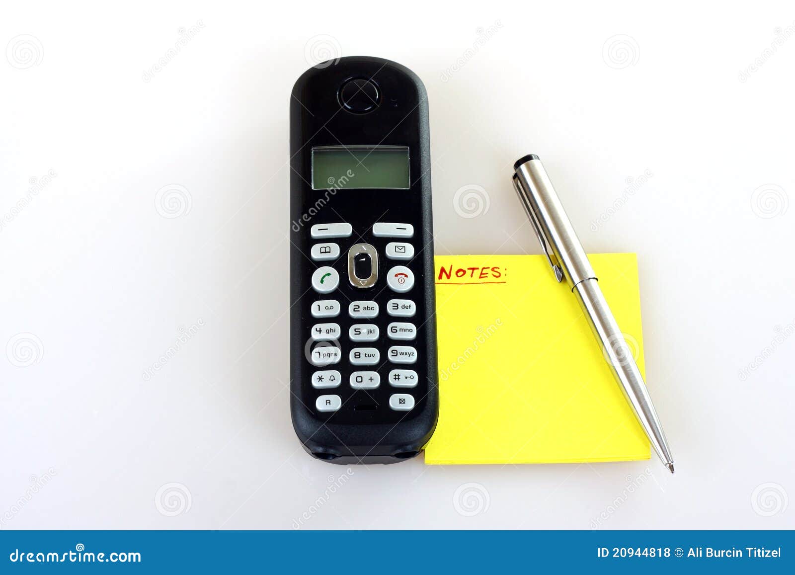 Note and phone stock photo. Image of memory, writing - 20944818