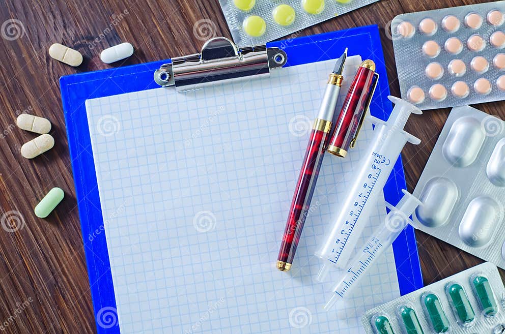 Note and pills stock photo. Image of illness, pill, medicine - 36131548