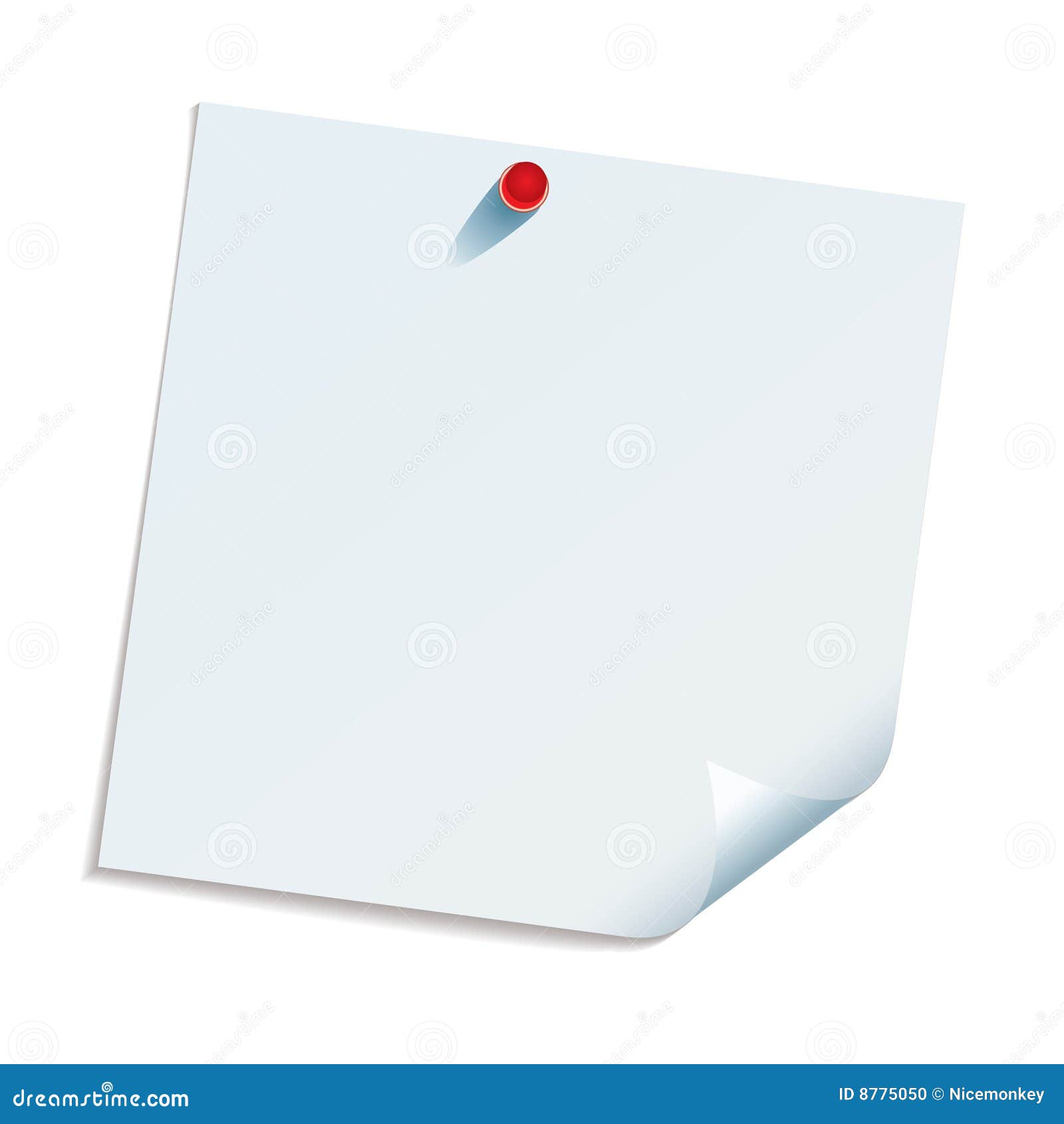 Note pin up stock vector. Illustration of post, sticky - 8775050