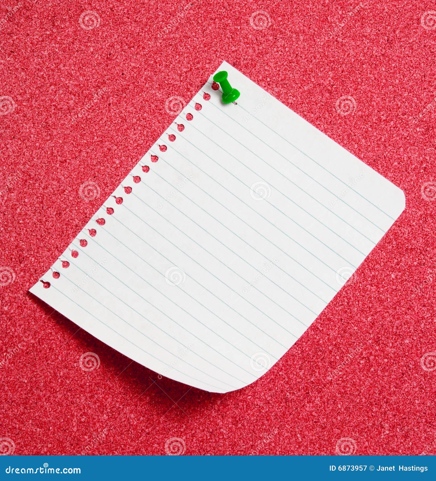 Note Pinned on Red Pin Board Stock Image - Image of pinboard, corkboard ...