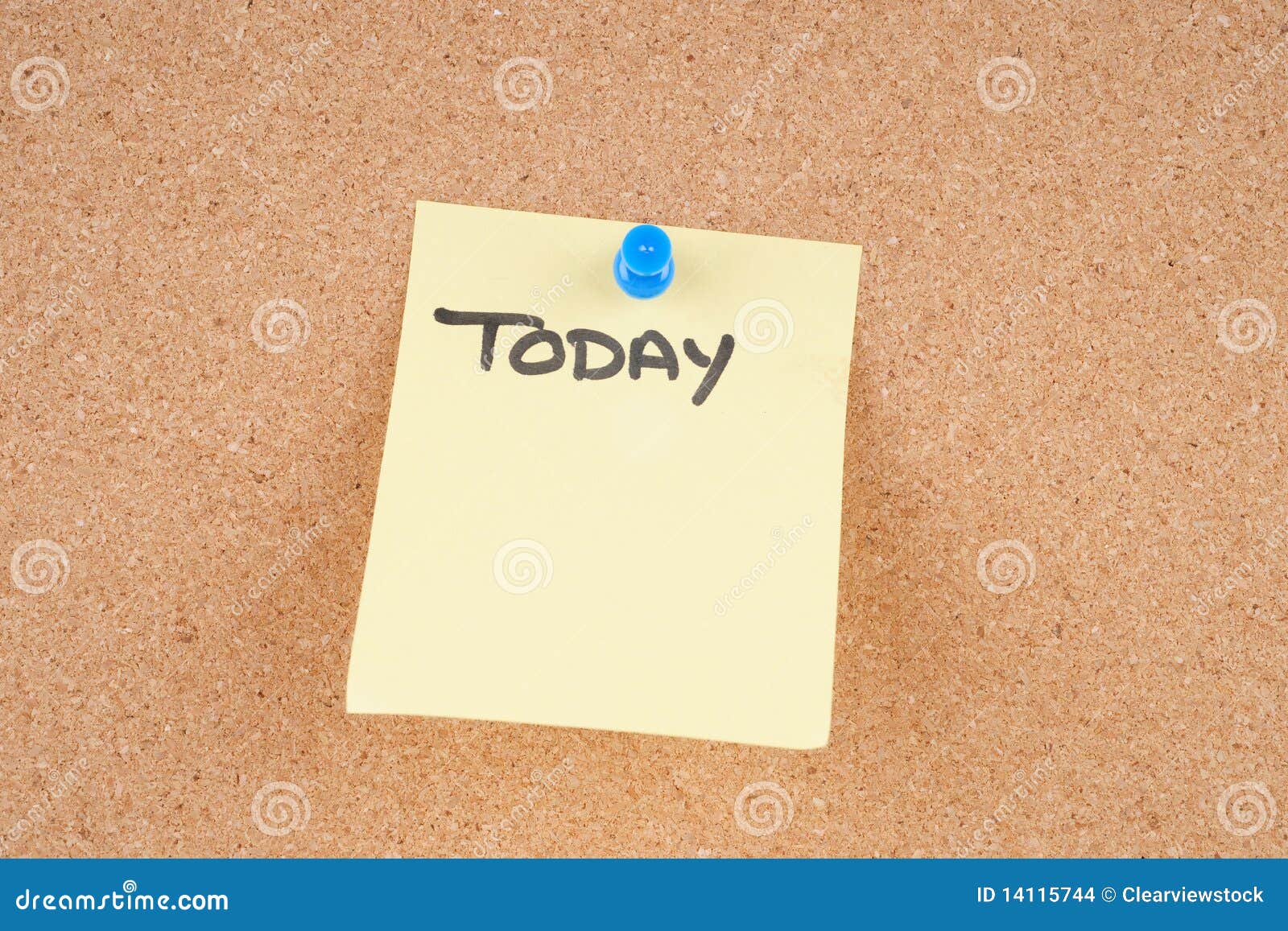 Note Pinned On Board Royalty-Free Stock Photography | CartoonDealer.com ...