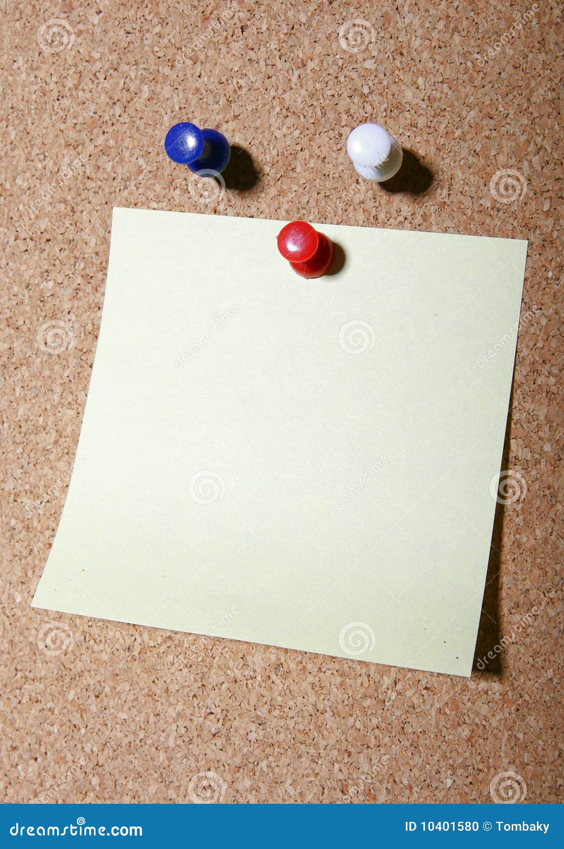 Note with pins stock photo. Image of remember, memo, posit - 10401580