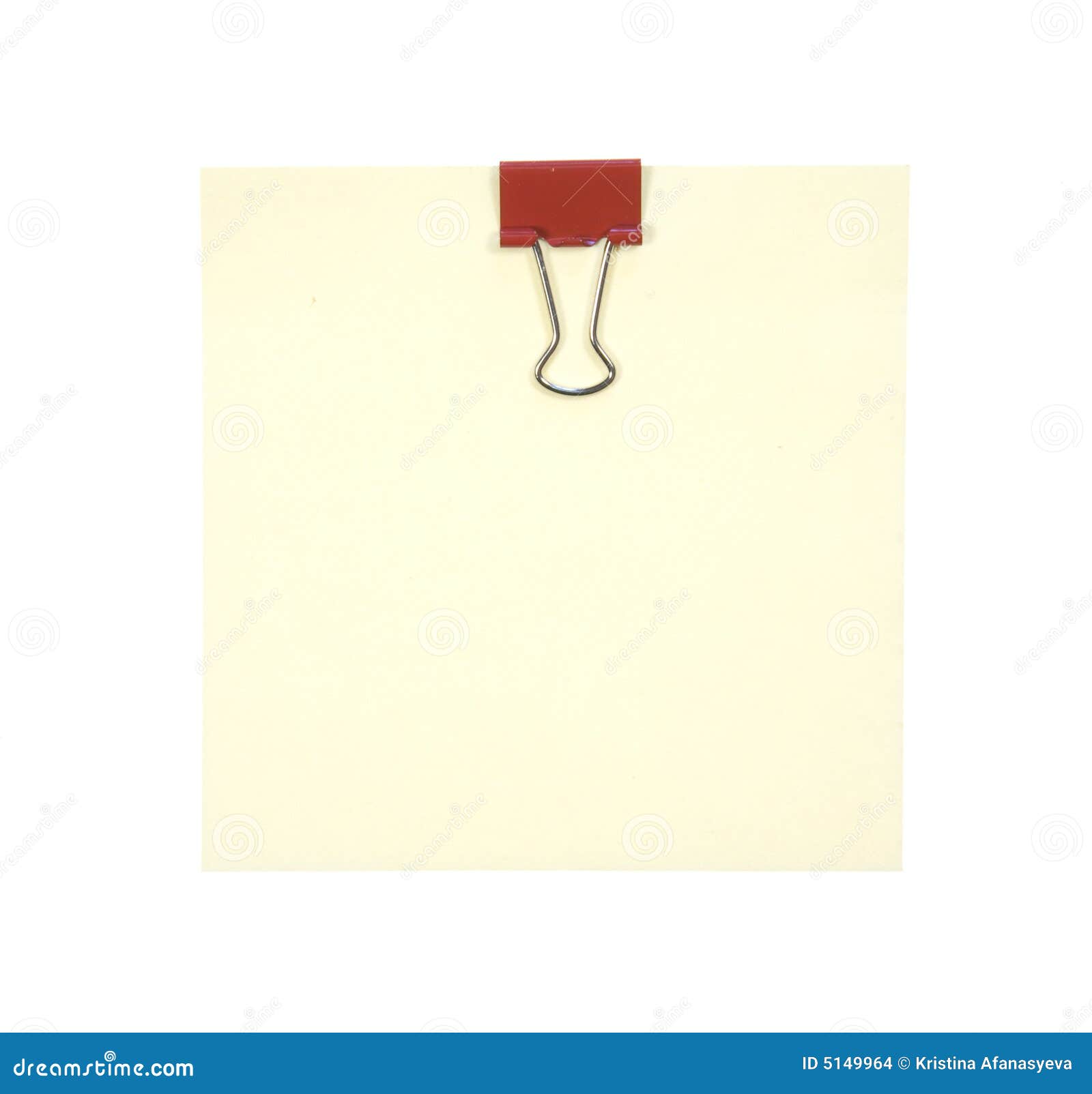Note with Red Clip stock photo. Image of list, metal, note - 5149964