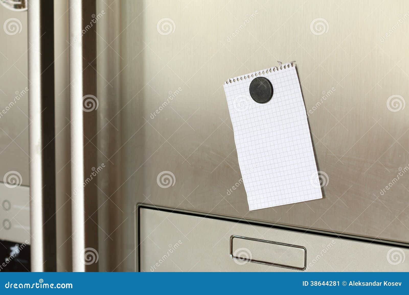 Note on refrigerator stock image. Image of shopping, fridge - 38644281