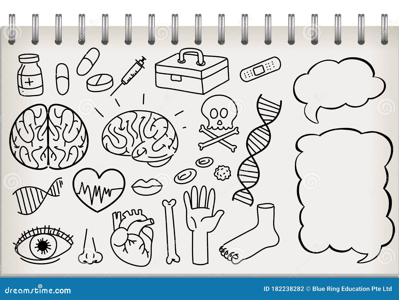 A note from science class stock vector. Illustration of template ...