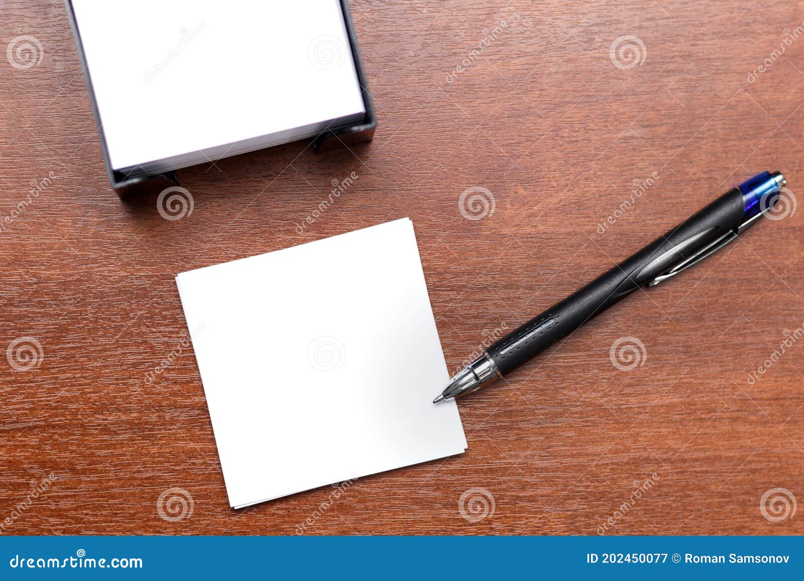 A Note on a Small Piece of Paper on the Table Stock Image - Image of ...