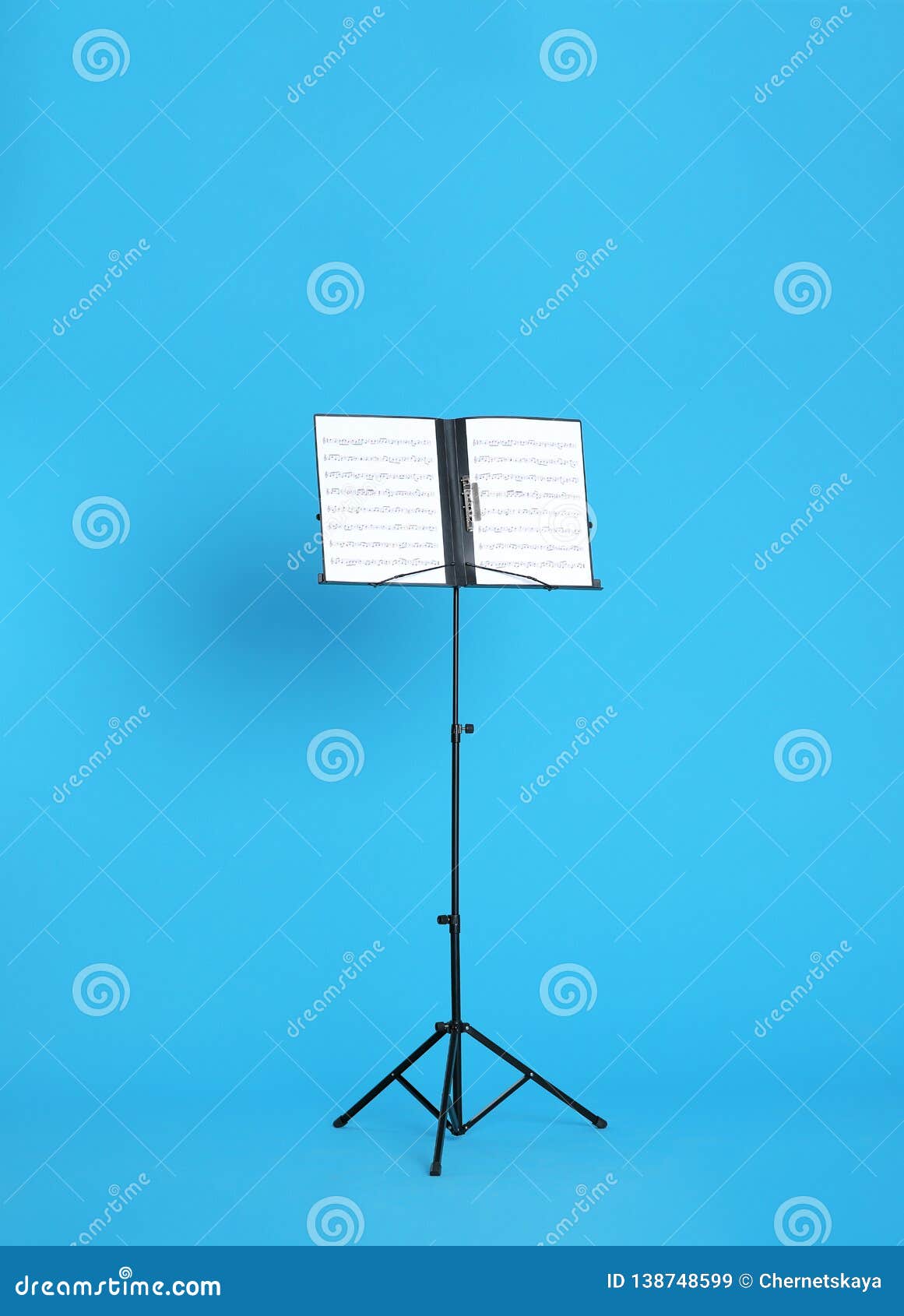 Note Stand with Music Sheets Stock Image - Image of orchestral ...