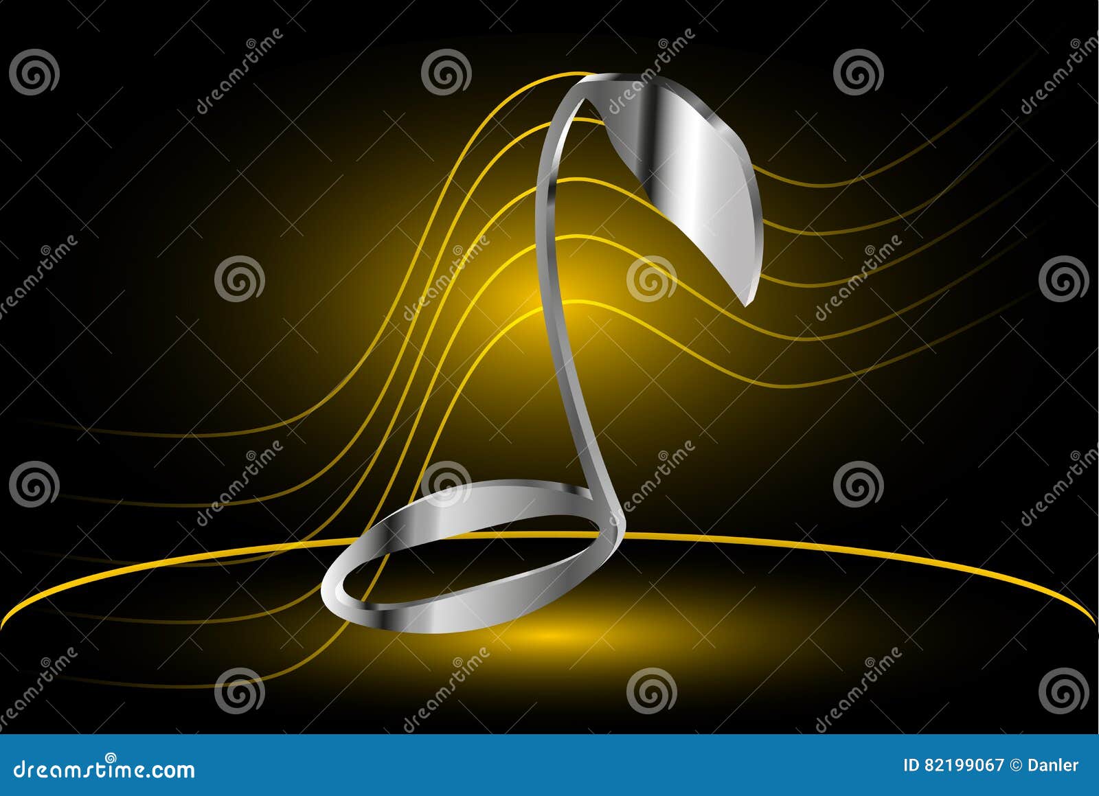 Note and stave stock vector. Illustration of tone, isolated - 82199067