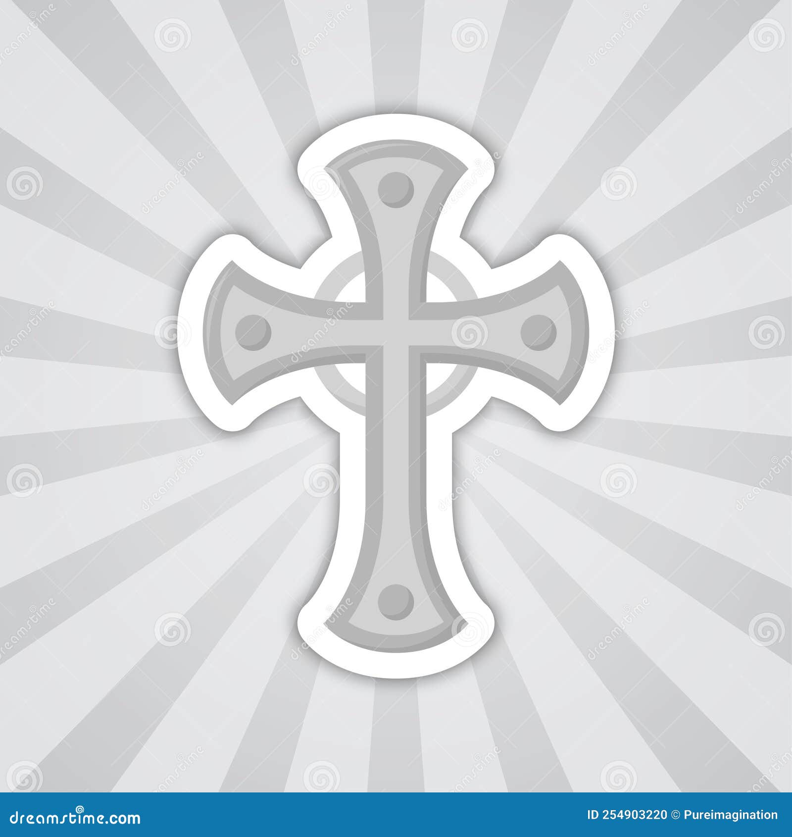 Note Sticker with Christian Cross, Vector Stock Vector - Illustration ... Note Sticker with Christian Cross, Vector Stock Vector - Illustration ...