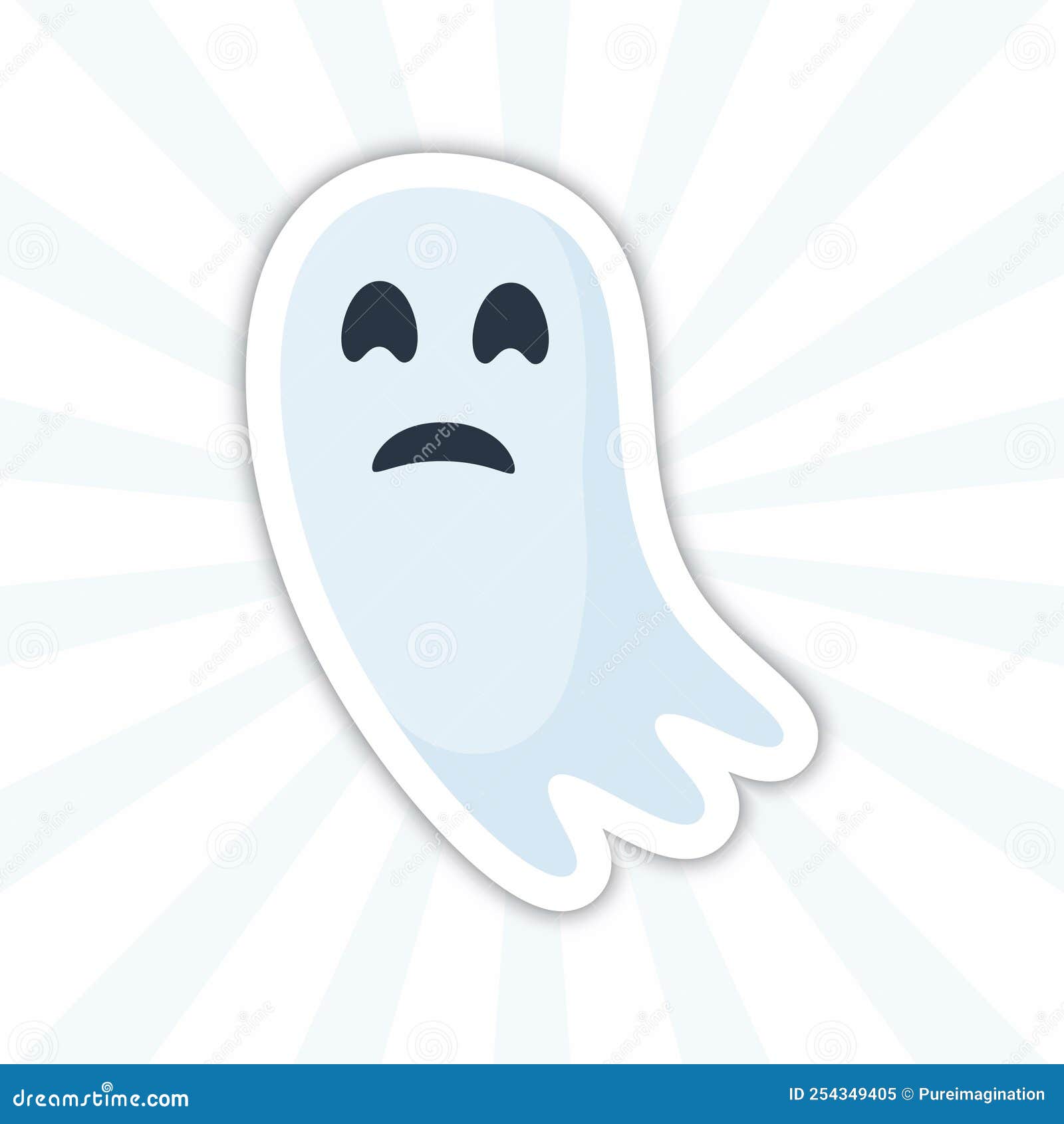 Note Sticker with Ghost, Vector Stock Vector - Illustration of ...