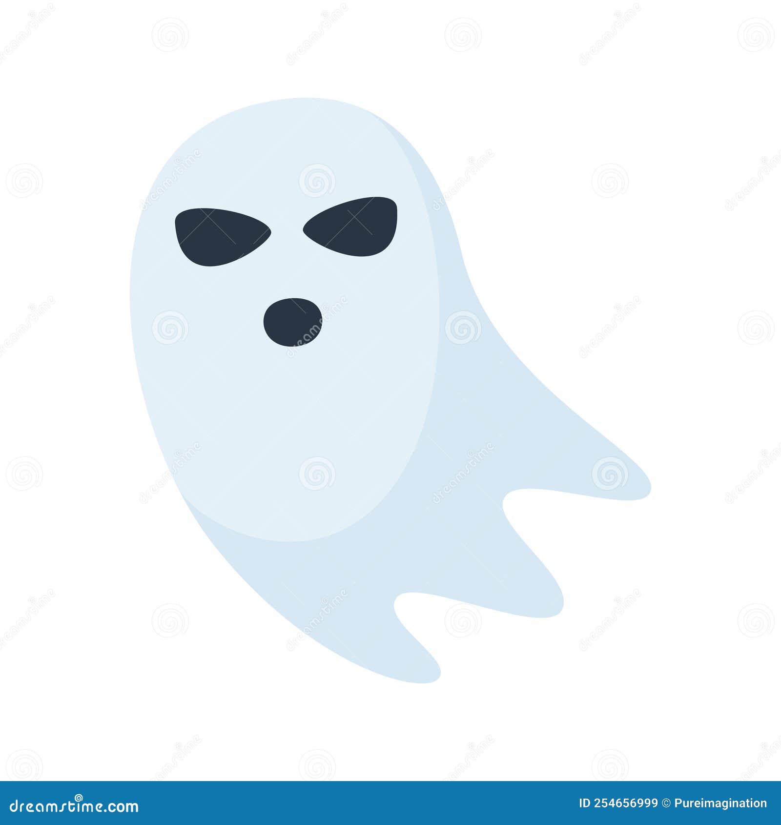 Note Sticker with Ghost, Vector Stock Vector - Illustration of monster ...