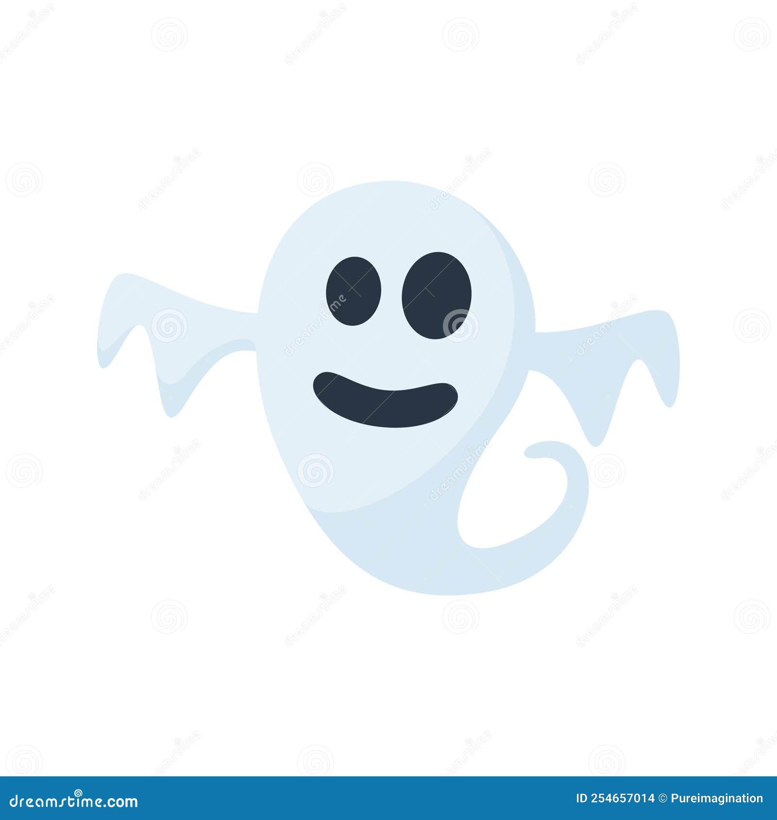 Note Sticker with Ghost, Vector Stock Vector - Illustration of cartoon ...