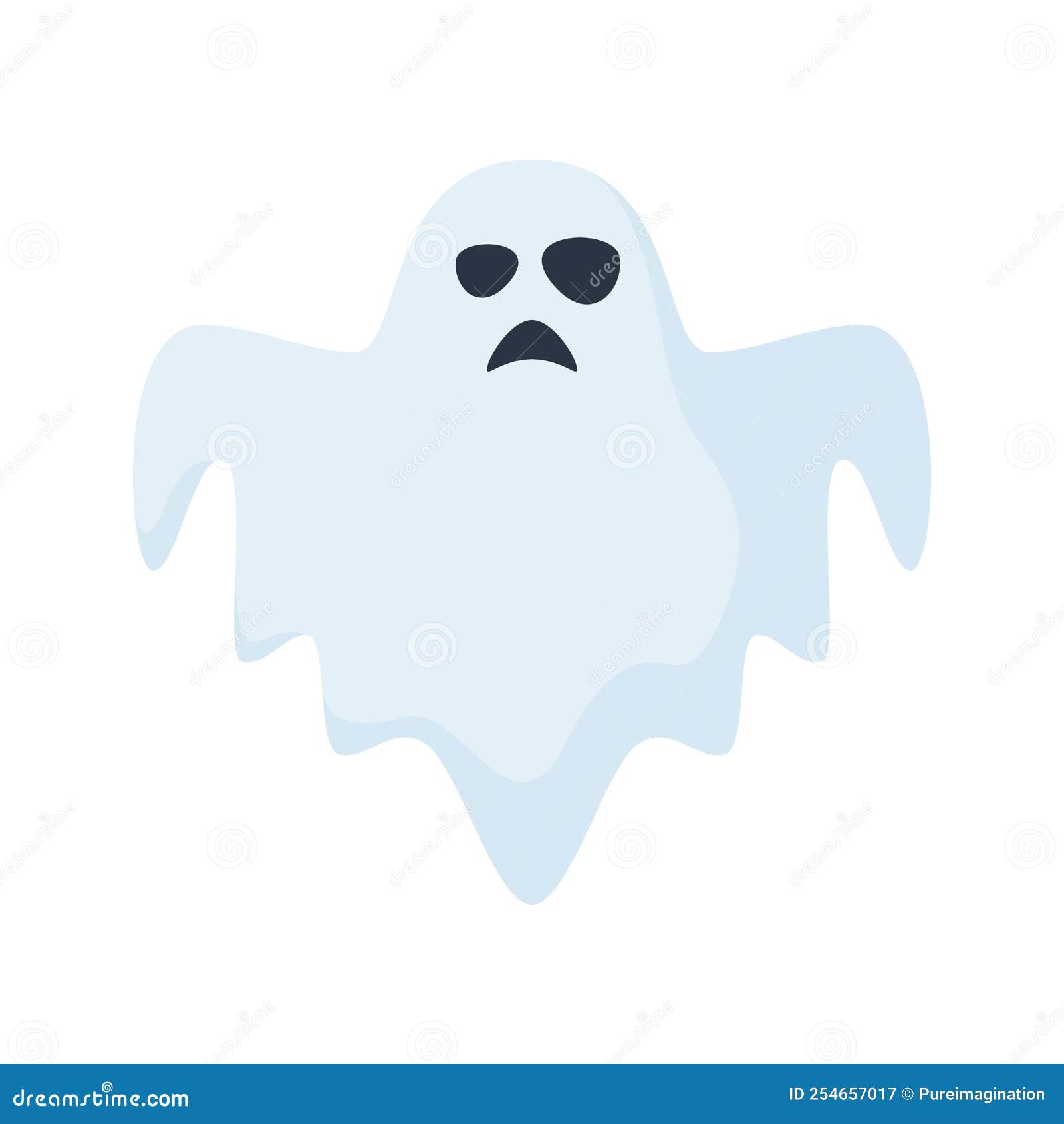 Note Sticker with Ghost, Vector Stock Vector - Illustration of cartoon ...