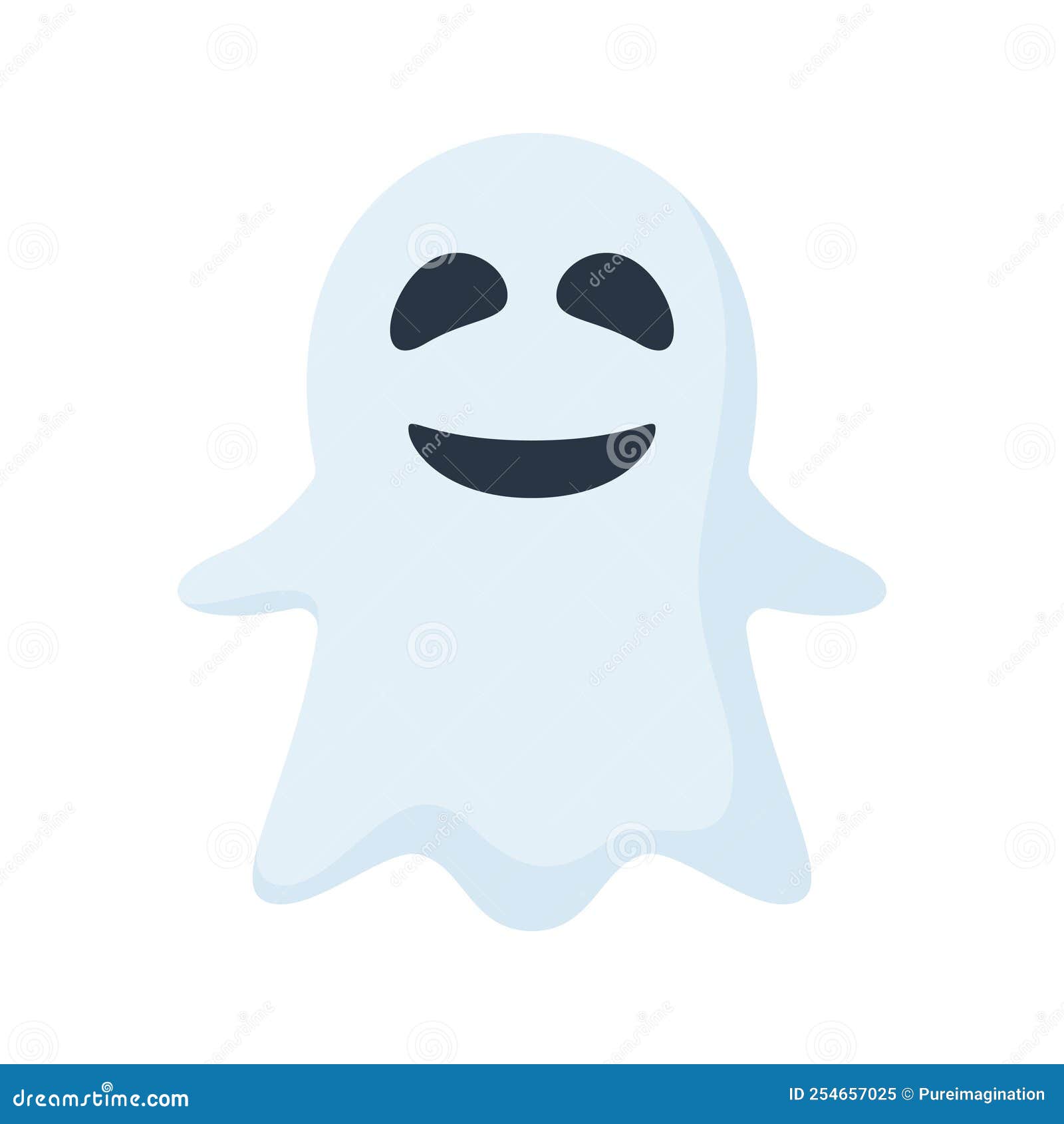 Note Sticker with Ghost, Vector Stock Vector - Illustration of flying ...