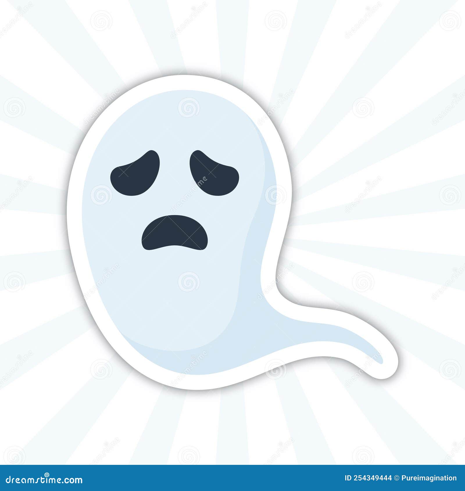 Note Sticker with Ghost, Vector Stock Vector - Illustration of enjoy ...