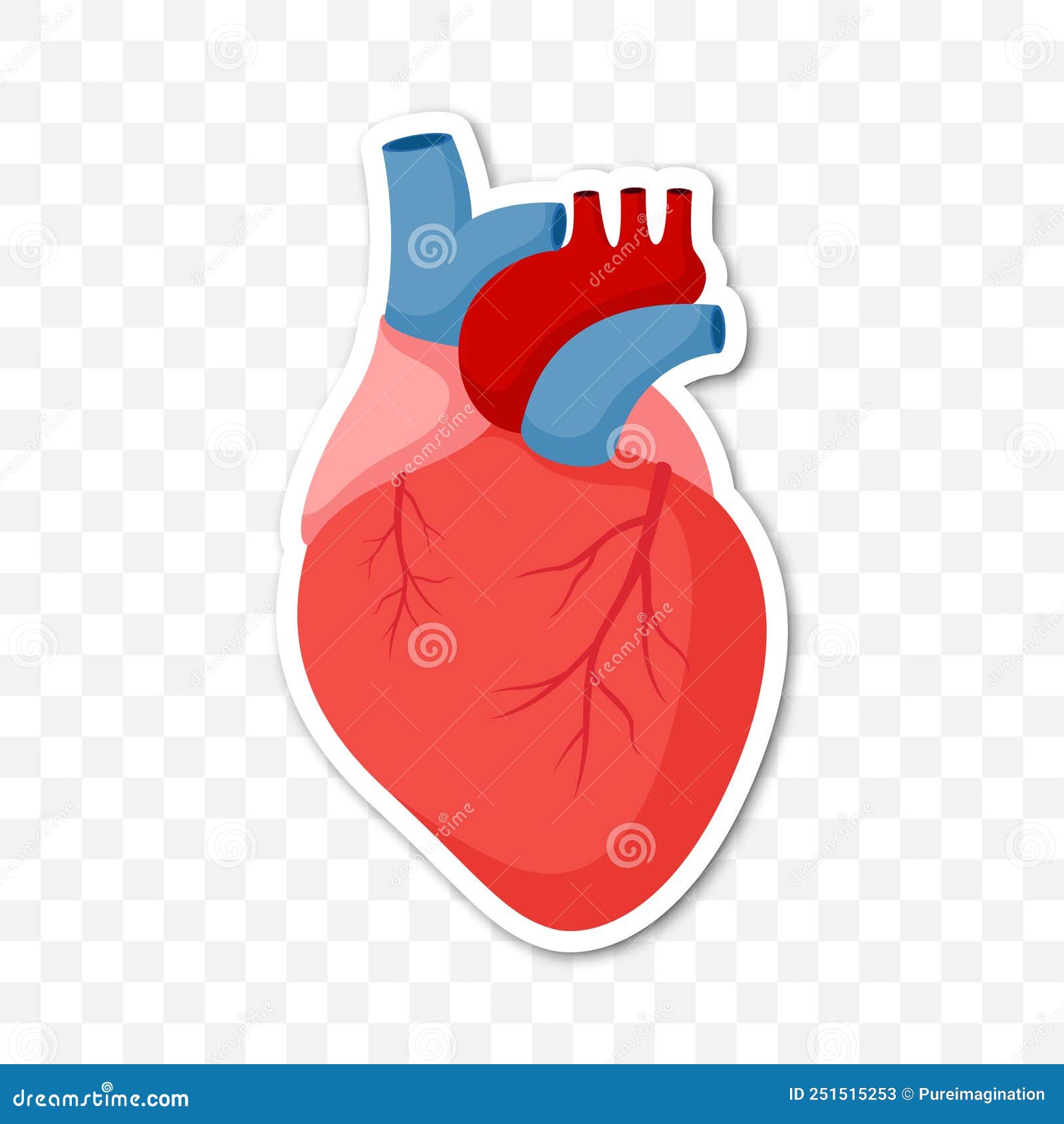Note Sticker With Human Heart, Vector | CartoonDealer.com #251515253