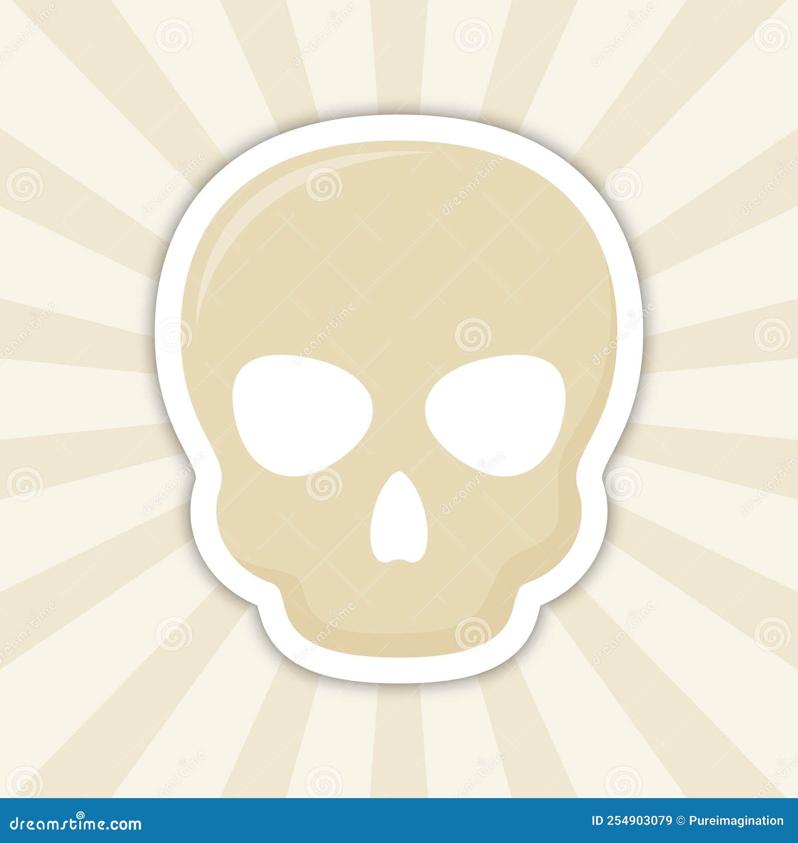 Note Sticker with Skull, Vector Stock Vector - Illustration of anatomy ...