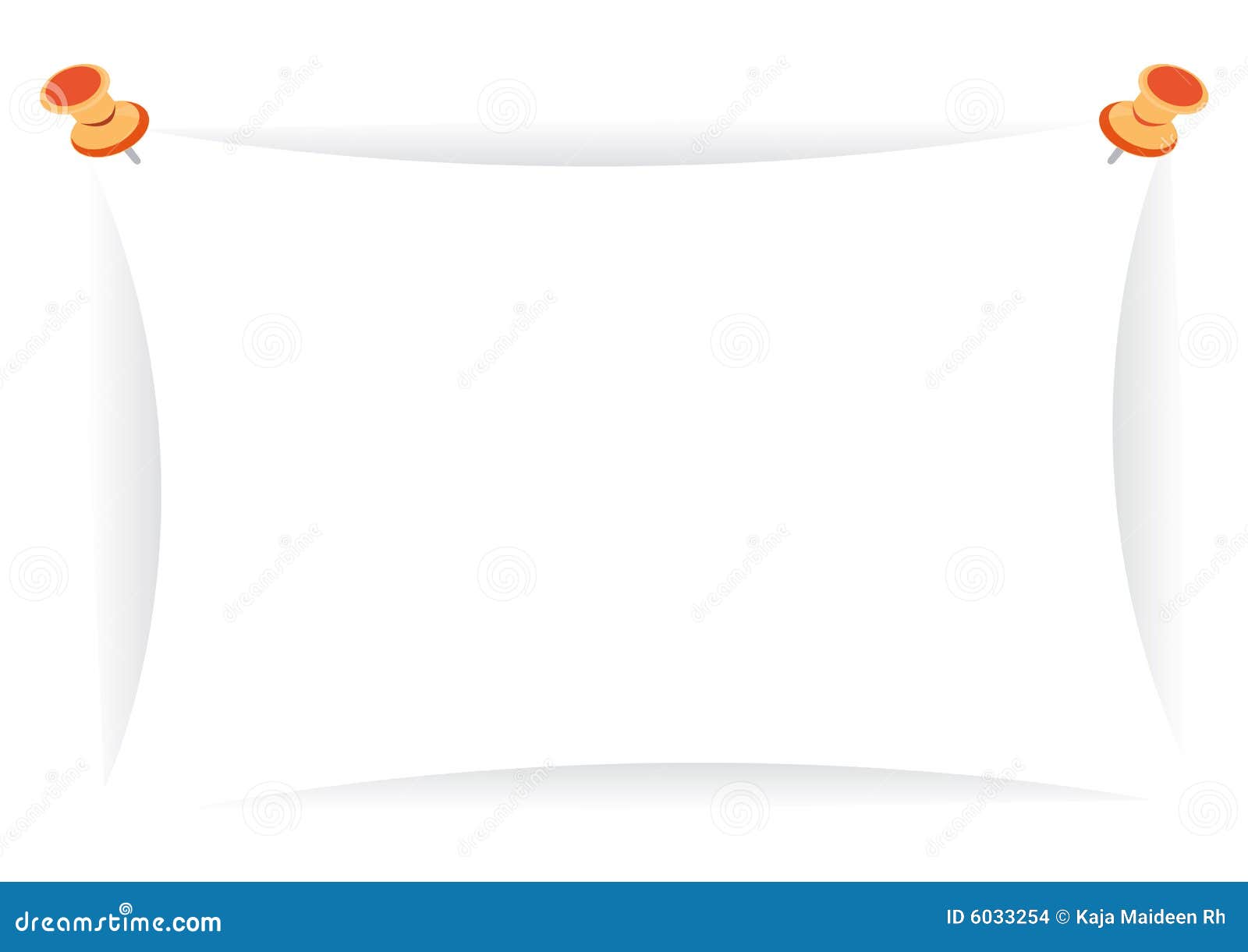 Note with Tack stock illustration. Illustration of isolated - 6033254