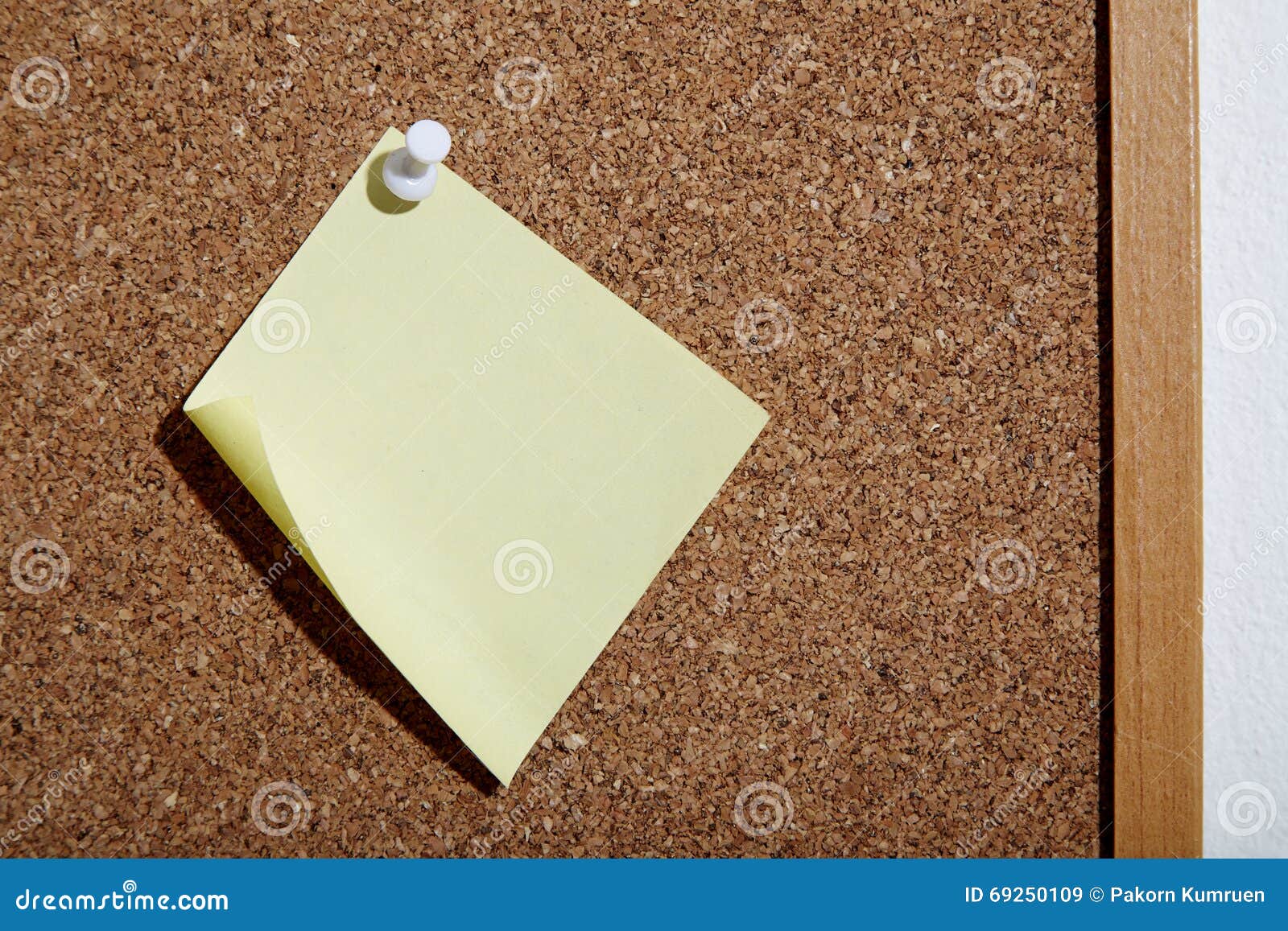 Note on tack board stock image. Image of abstract, cork - 69250109