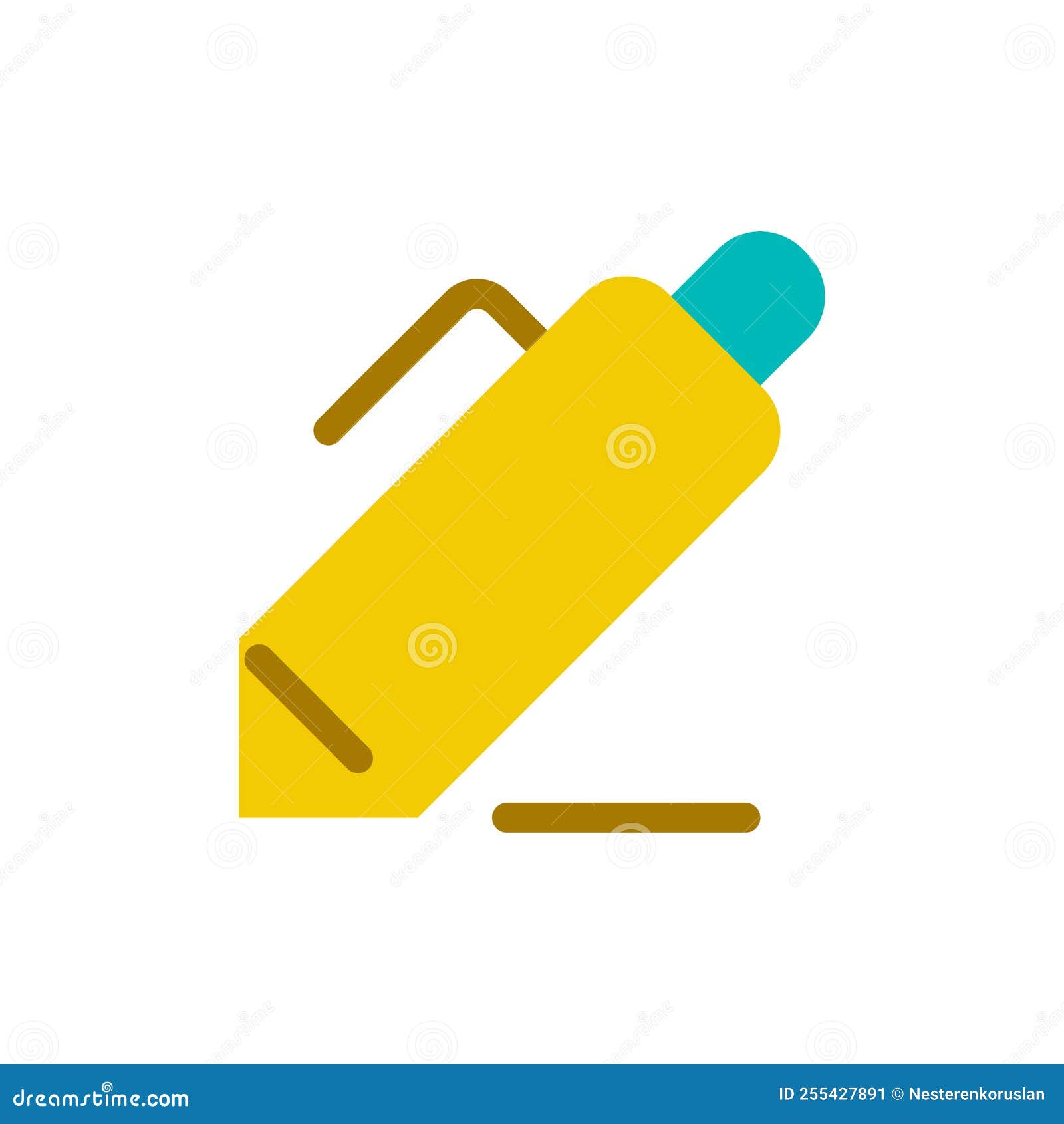 Note-taking Flat Color Ui Icon Stock Vector - Illustration of logo ...