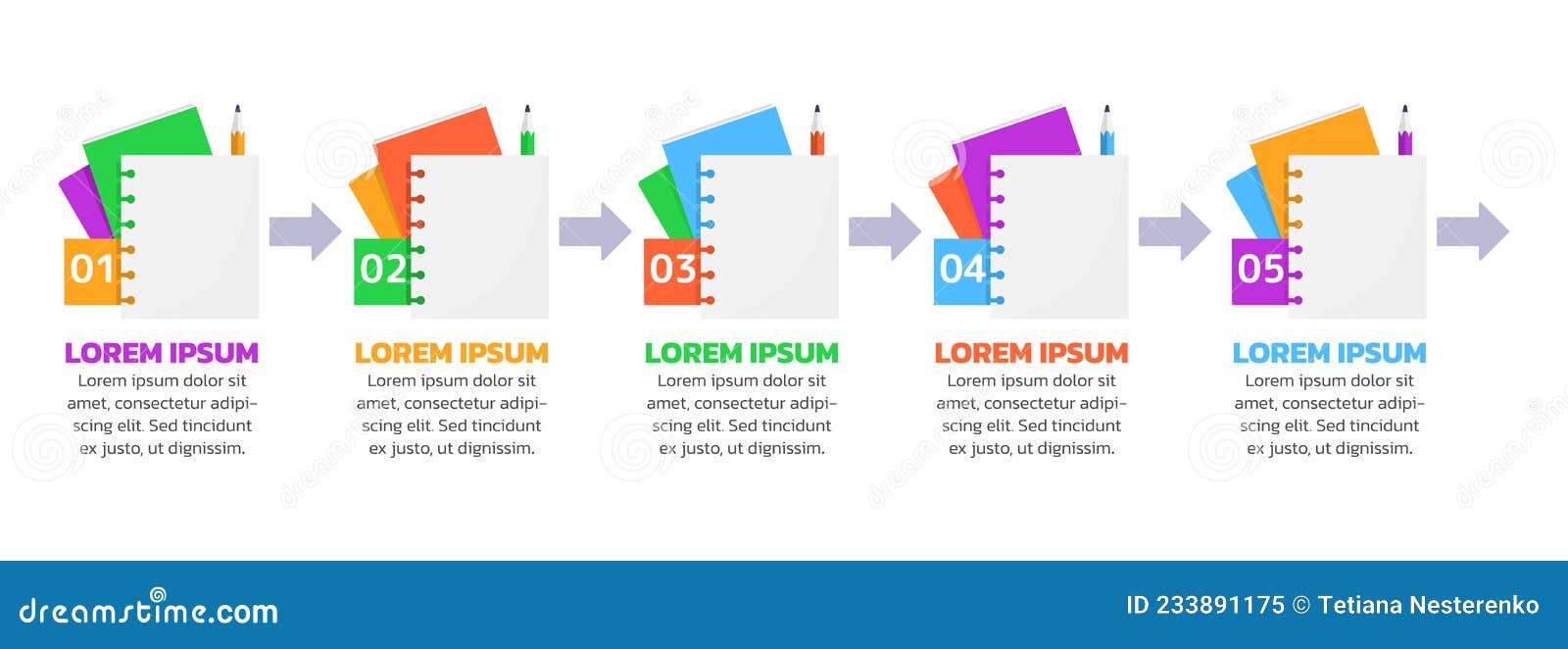 Note Taking Infographic Chart Design Template Stock Vector ...