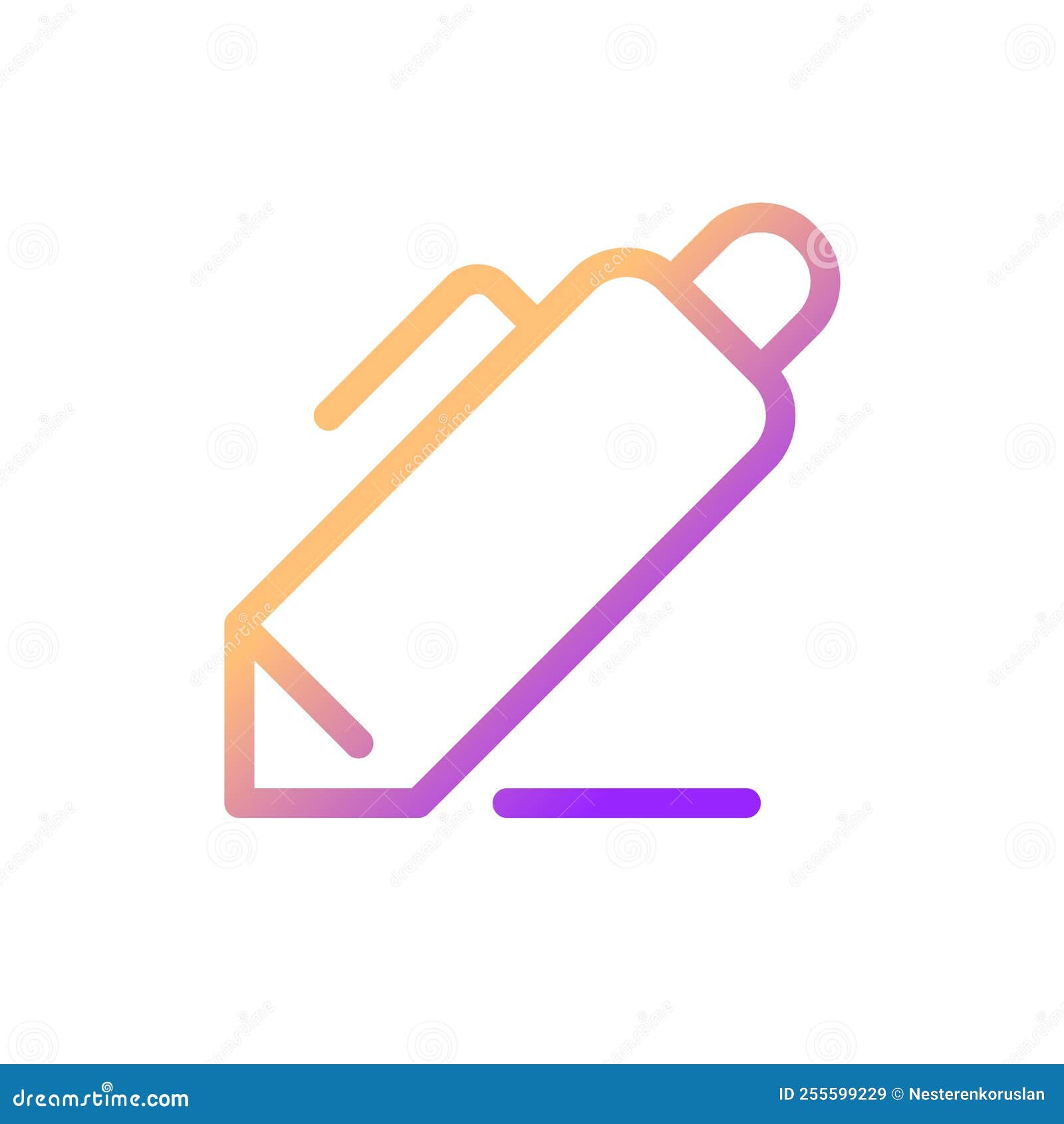 Note-taking Pixel Perfect Gradient Linear Ui Icon Stock Vector - Illustration of color, school ...