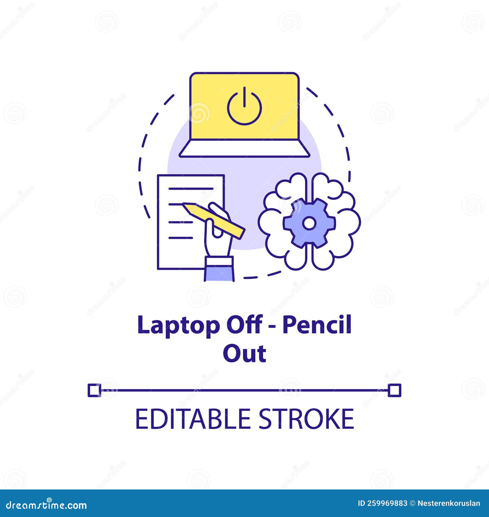 Note Taking Technique Concept Icon Stock Vector - Illustration of boost ...